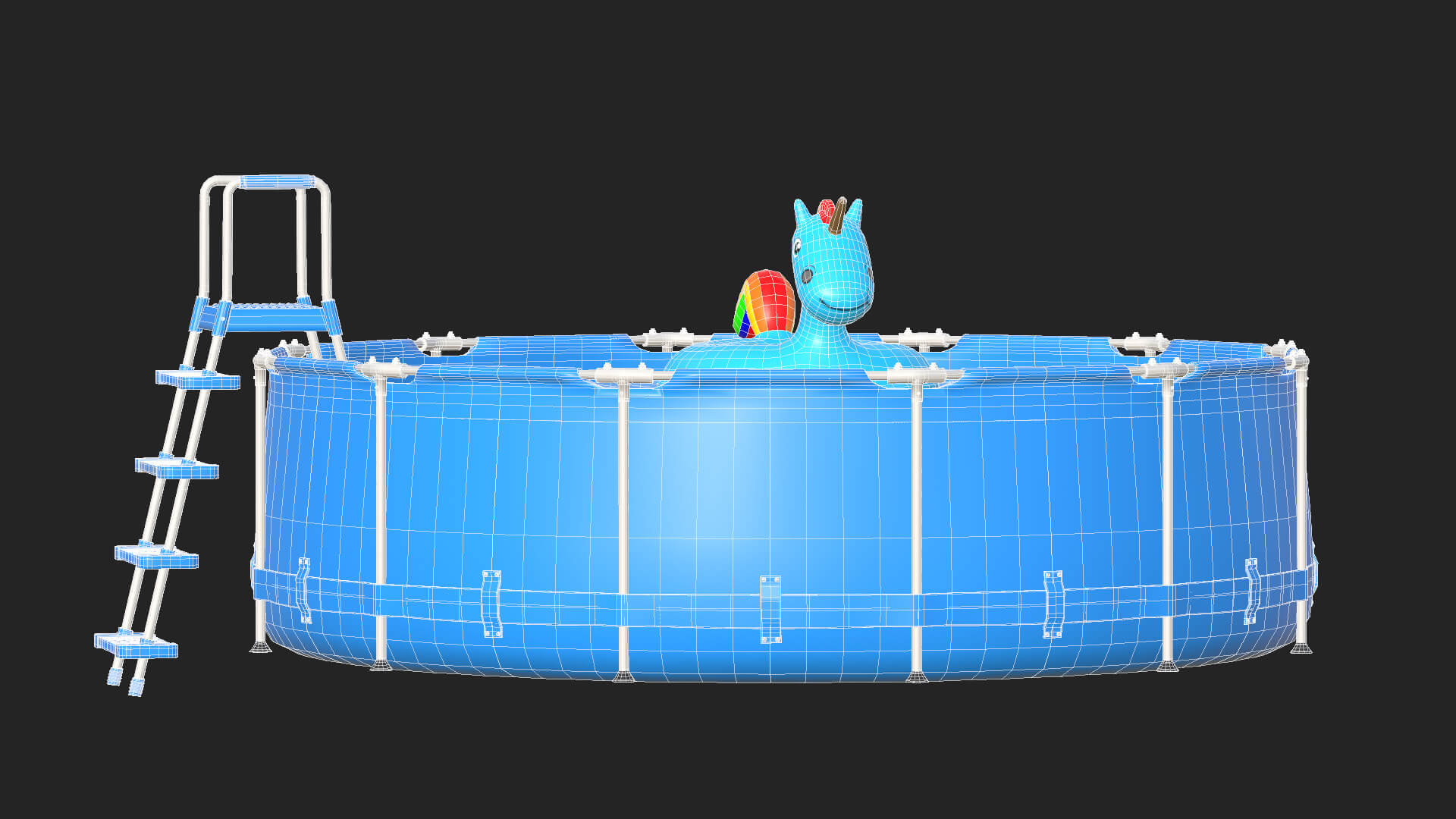 Inflatable Pool - 3D Model by Cactus3D