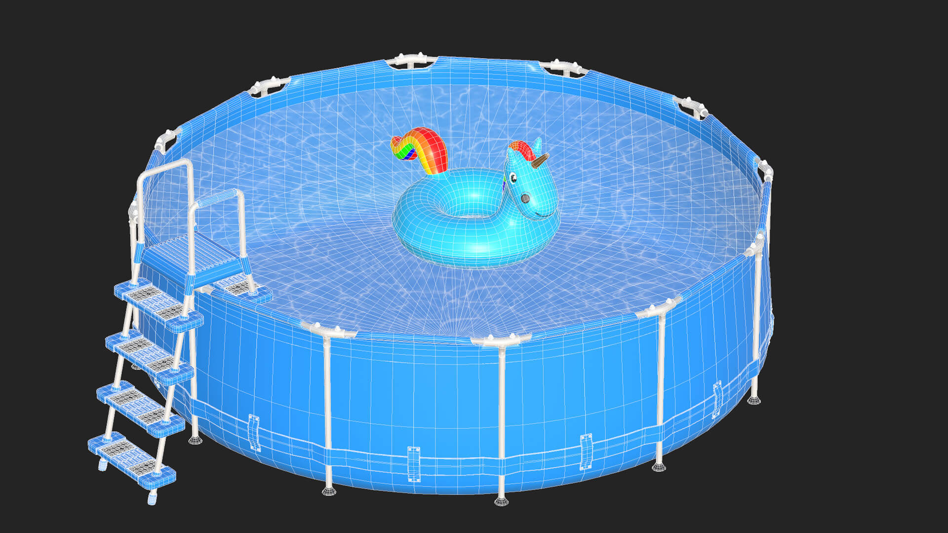 Inflatable Pool - 3D Model by Cactus3D