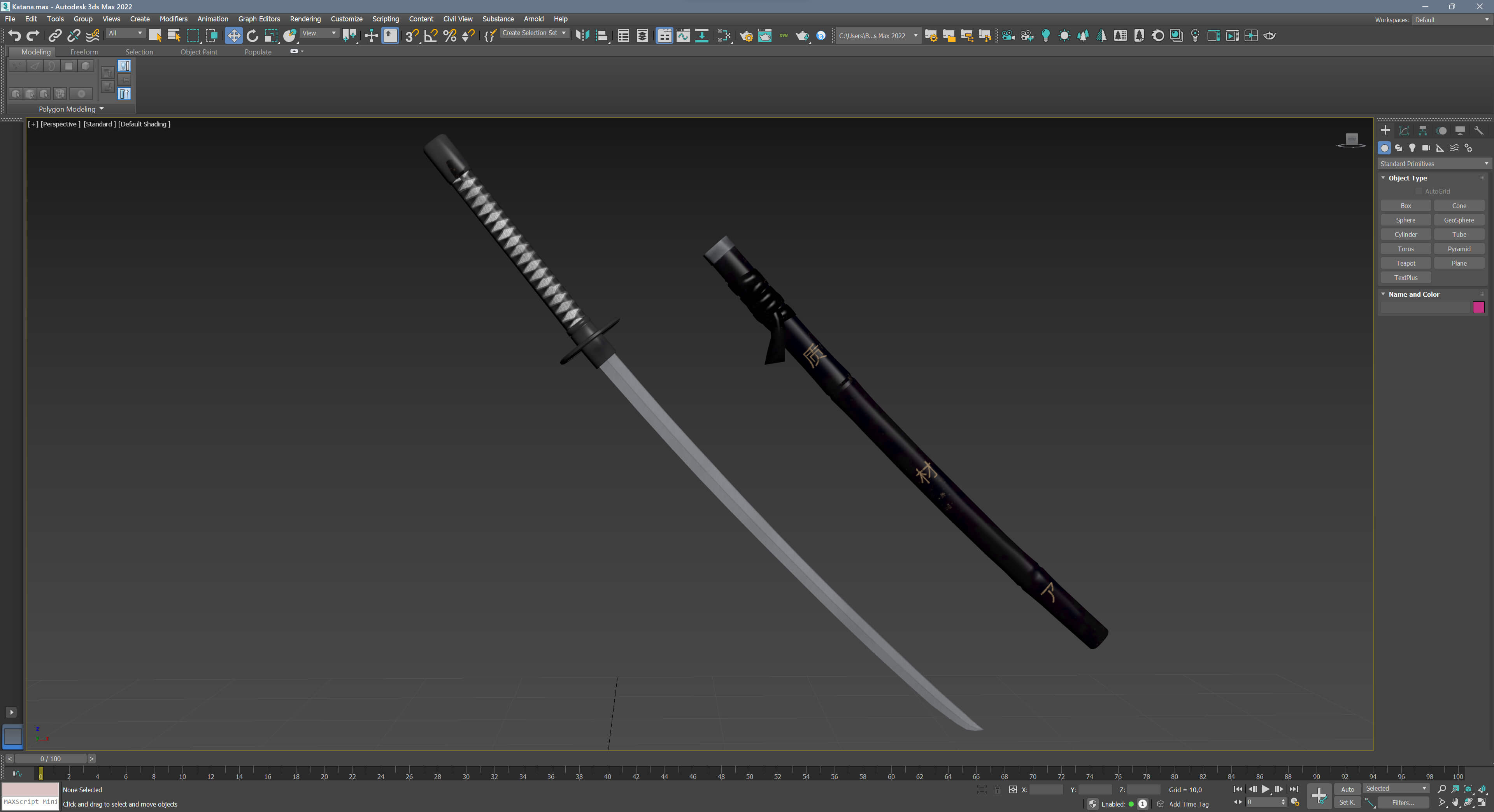 Katana Sword - 3D Model by Cactus3D