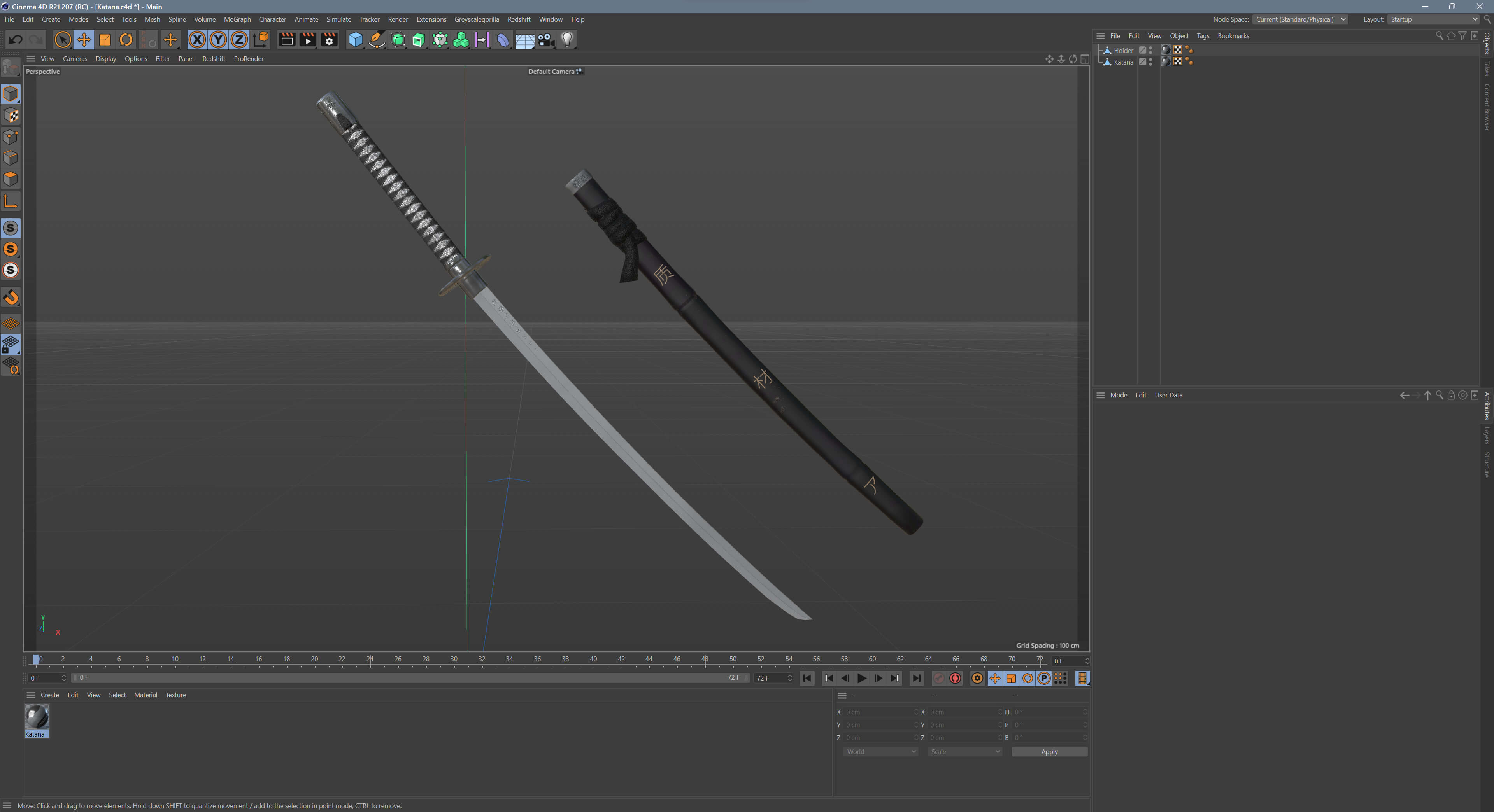 Katana Sword - 3D Model by Cactus3D