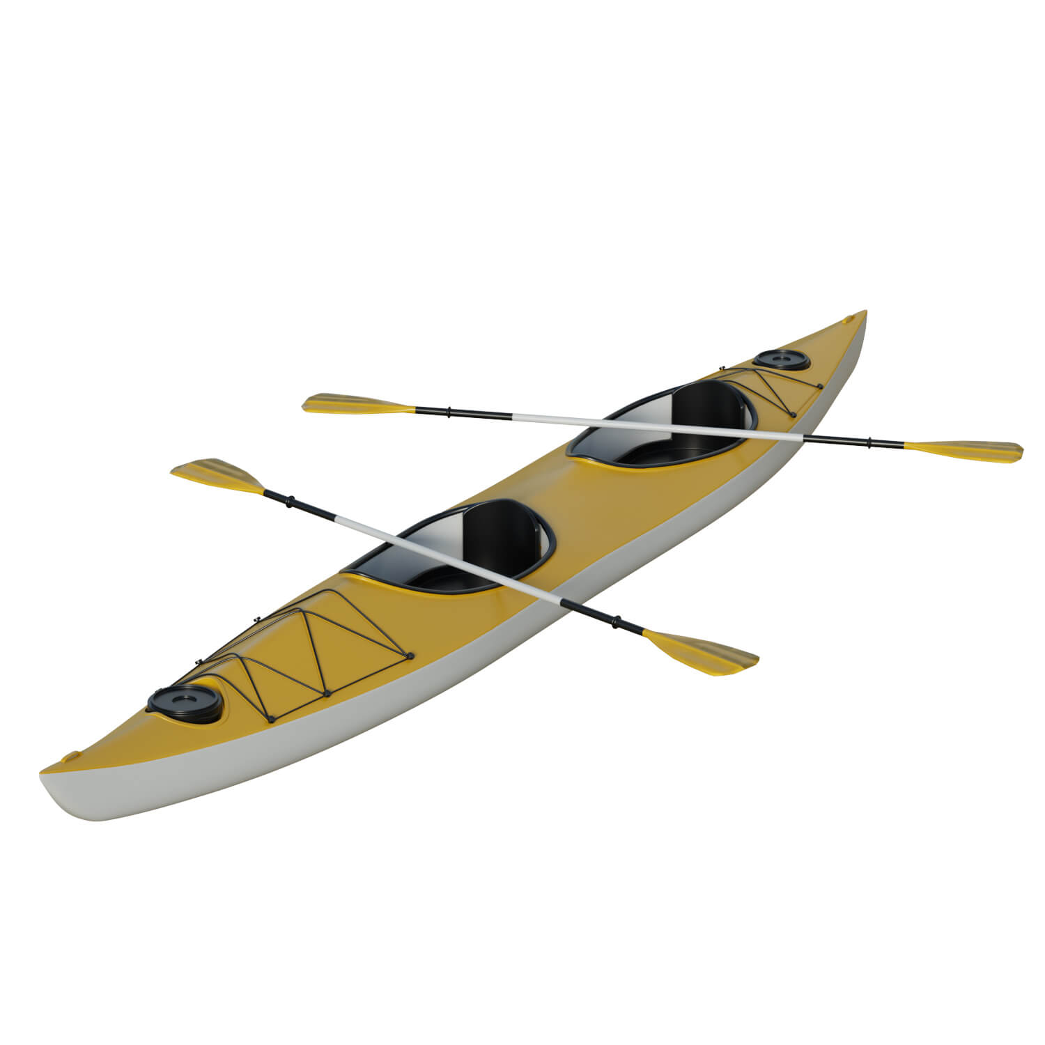 Kayak Boat 02 - 3D Model by Cactus3D