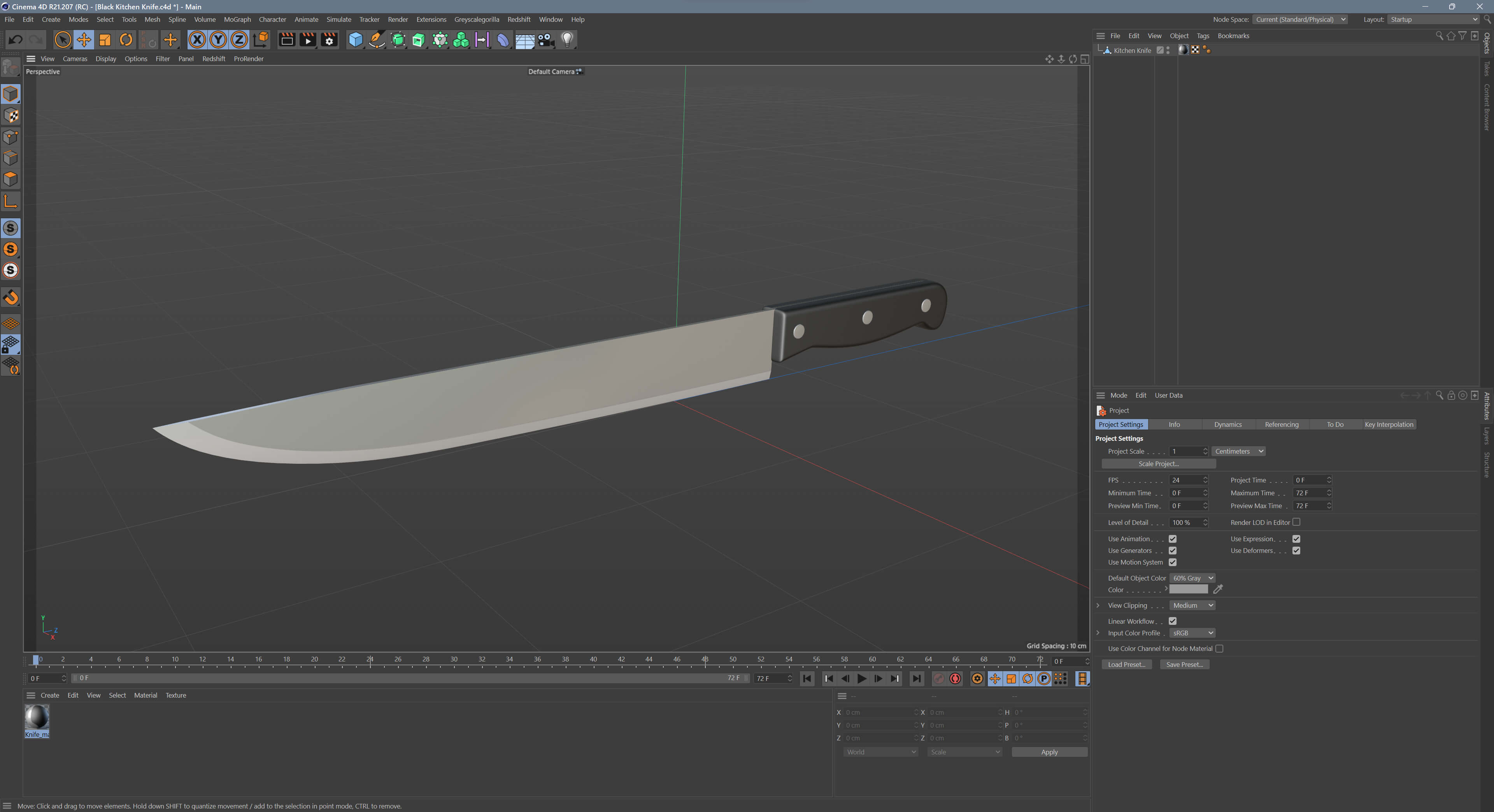 Kitchen Knife - 3D Model by Cactus3D