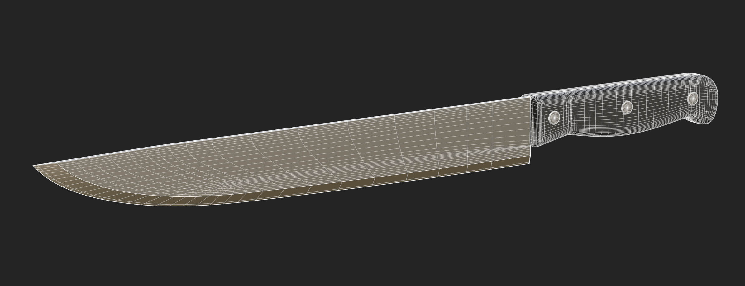 Kitchen Knife - 3D Model by Cactus3D