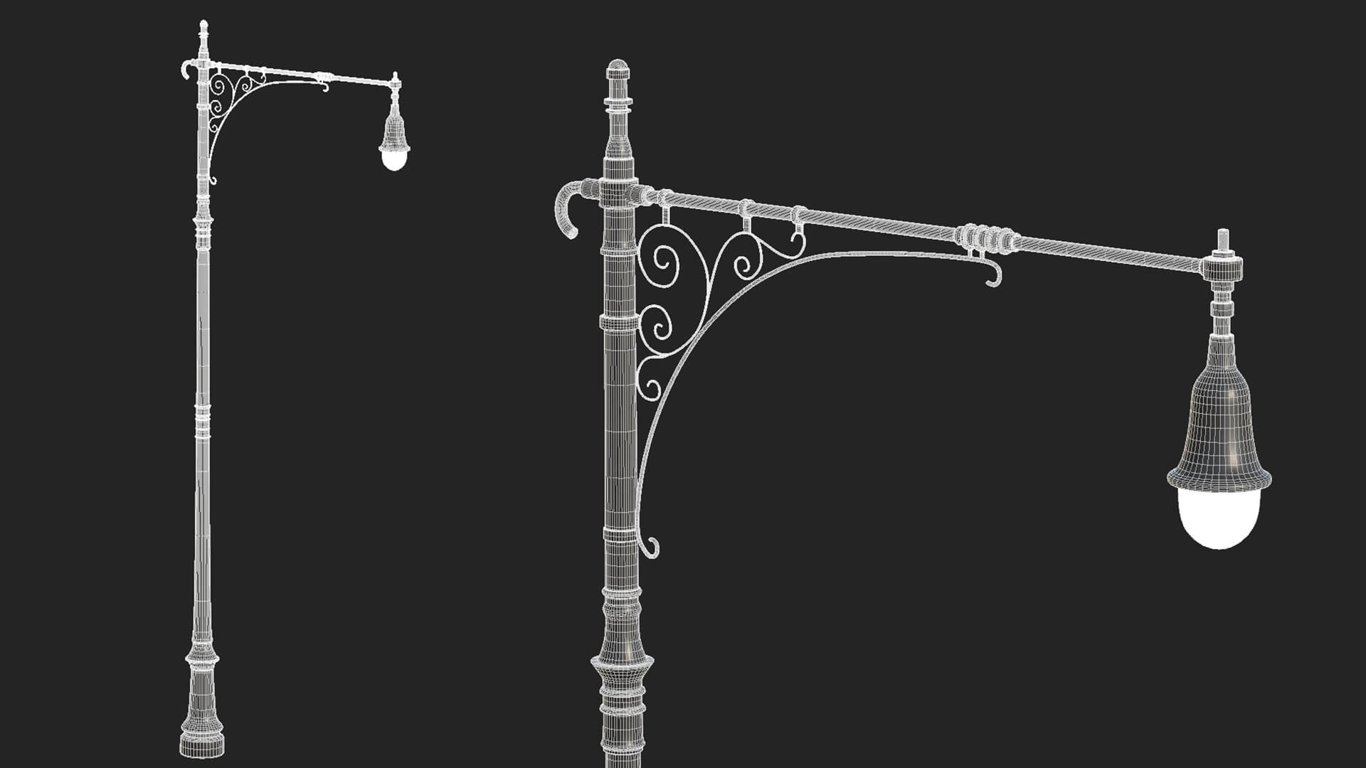 Lamp Post 03 - 3D Model by Cactus3D