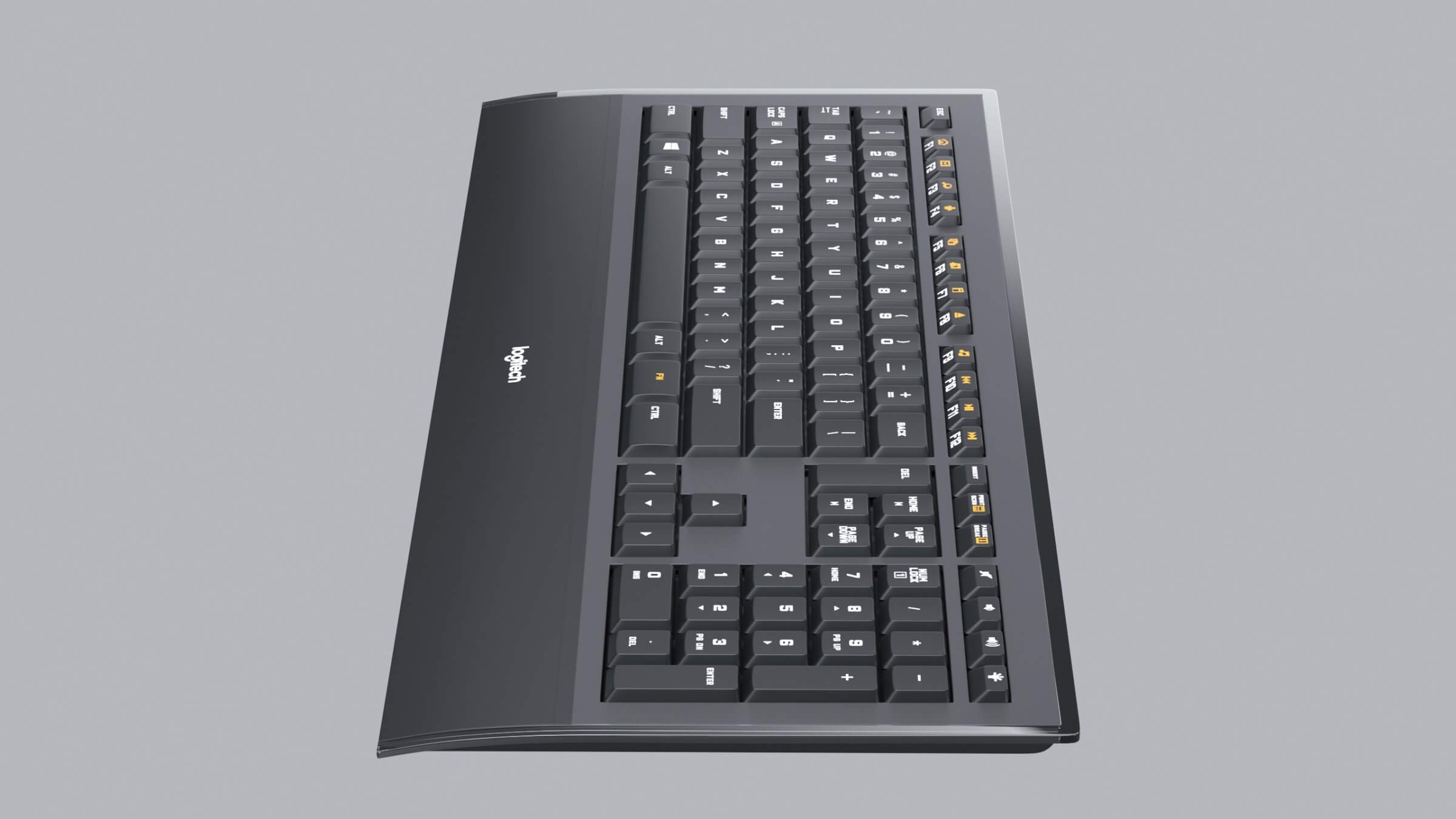 Logitech K740 Keyboard - 3D Model by Cactus3D