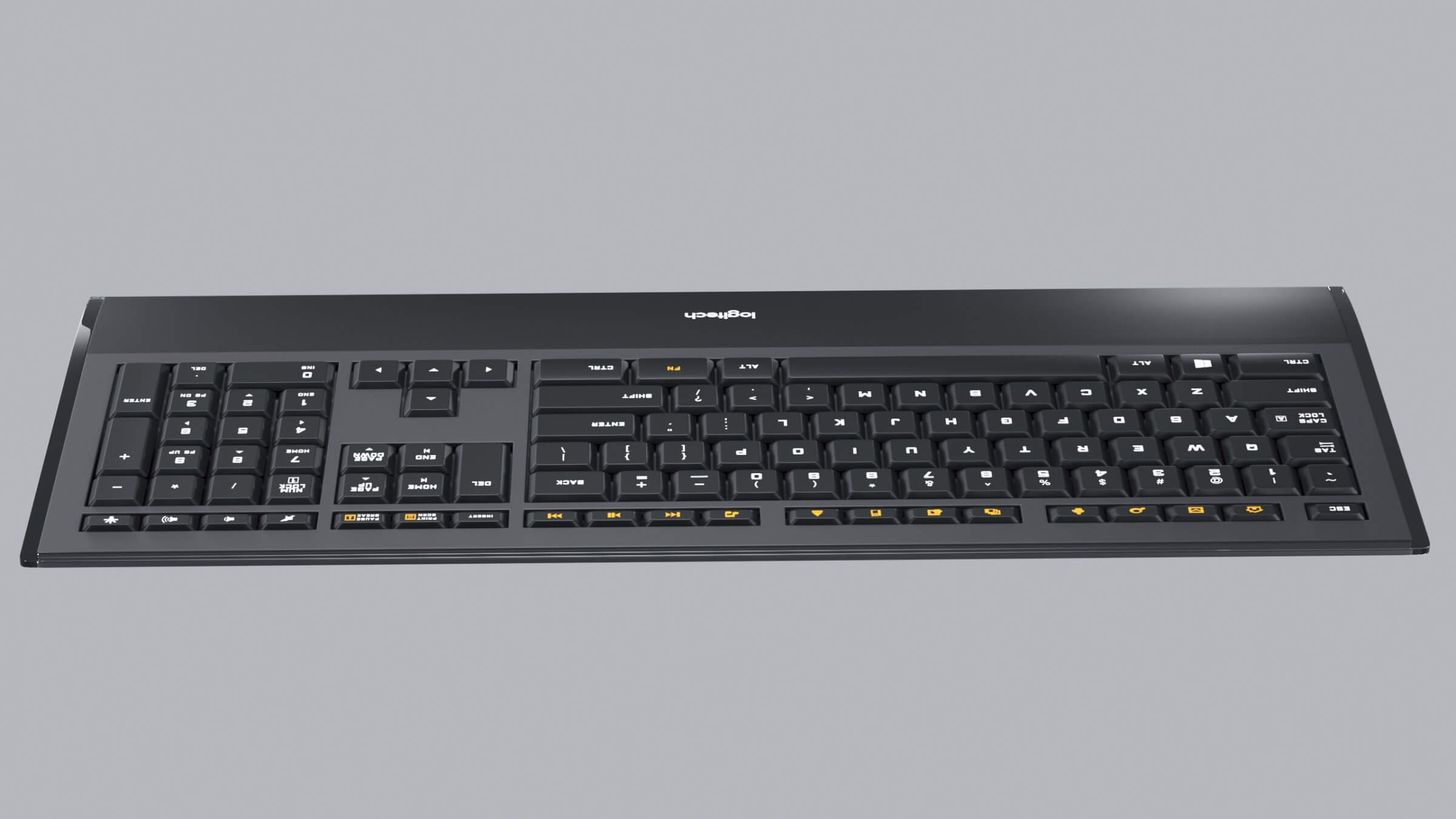 Logitech K740 Keyboard - 3D Model by Cactus3D