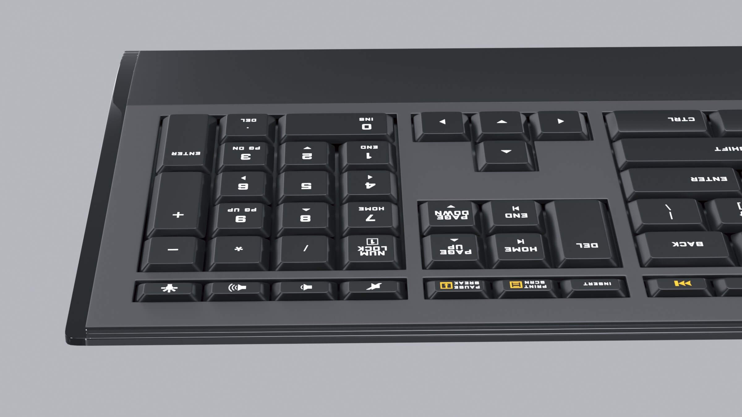 Logitech K740 Keyboard - 3D Model by Cactus3D