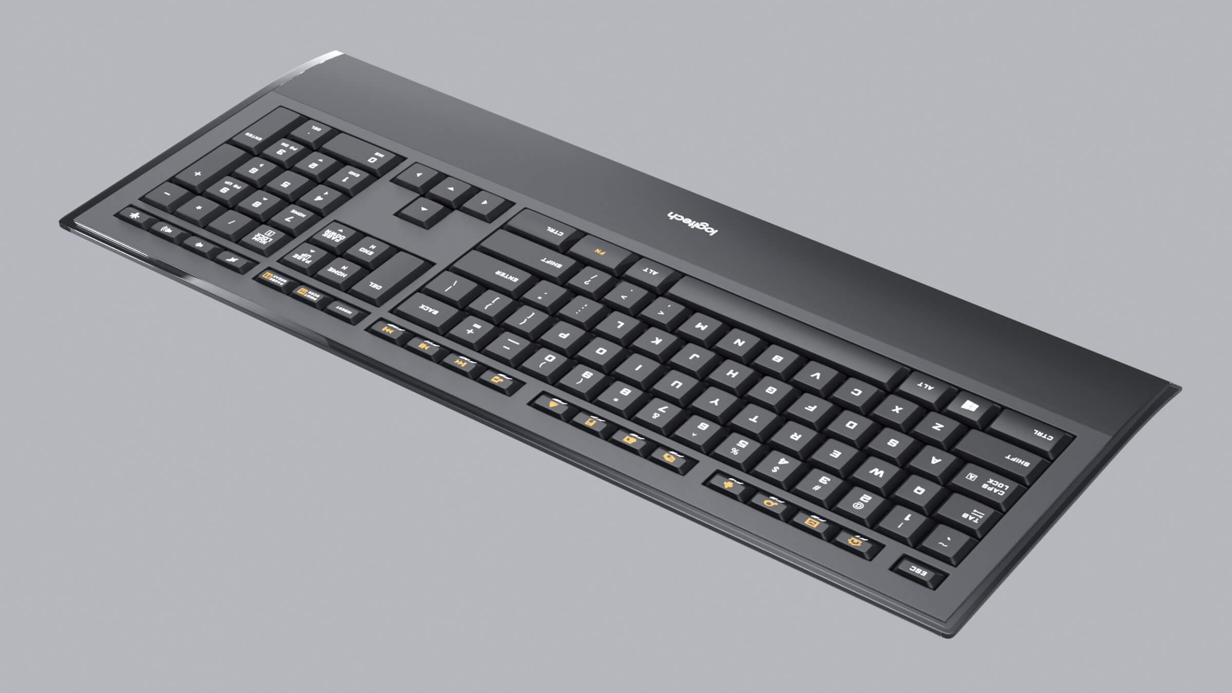 Logitech K740 Keyboard - 3D Model by Cactus3D