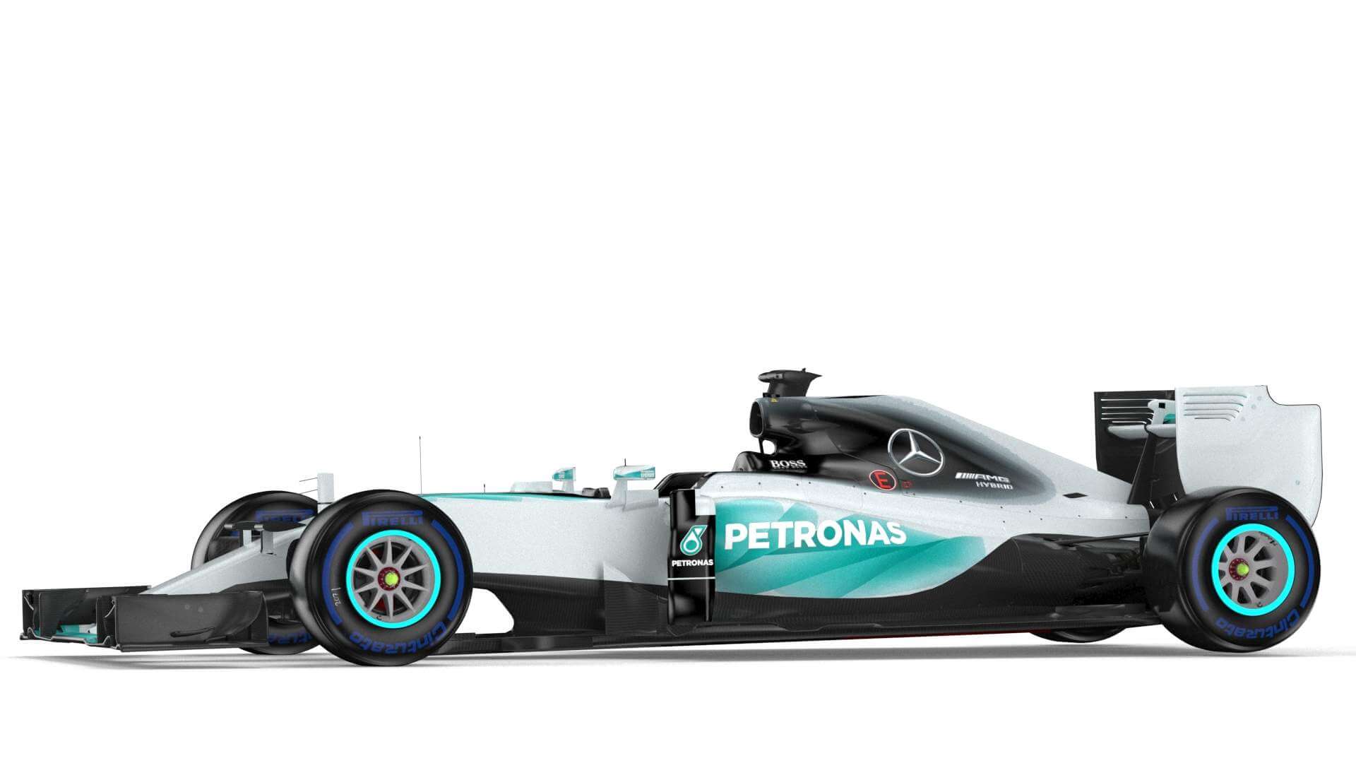 Mercedes W07 F1 Race Car - 3D Model by Cactus3D