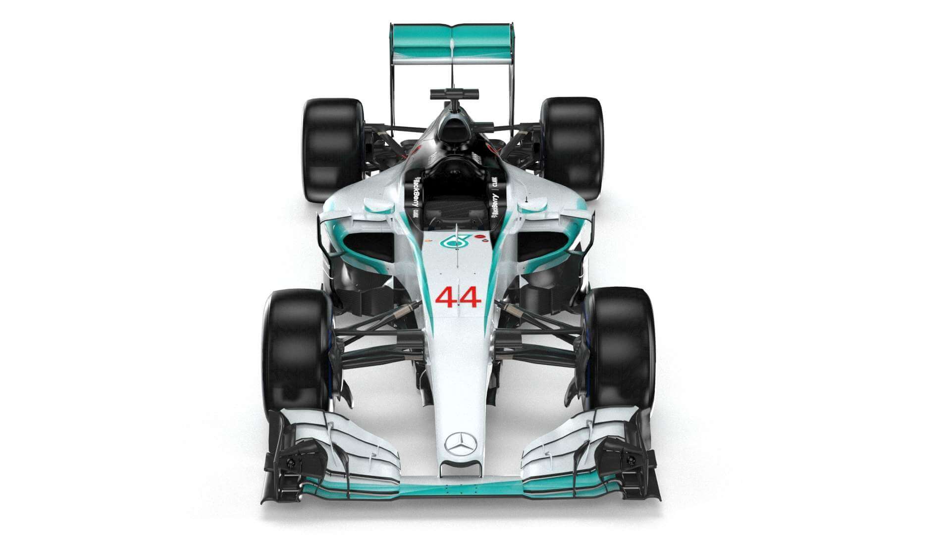 Mercedes W07 F1 Race Car - 3D Model by Cactus3D