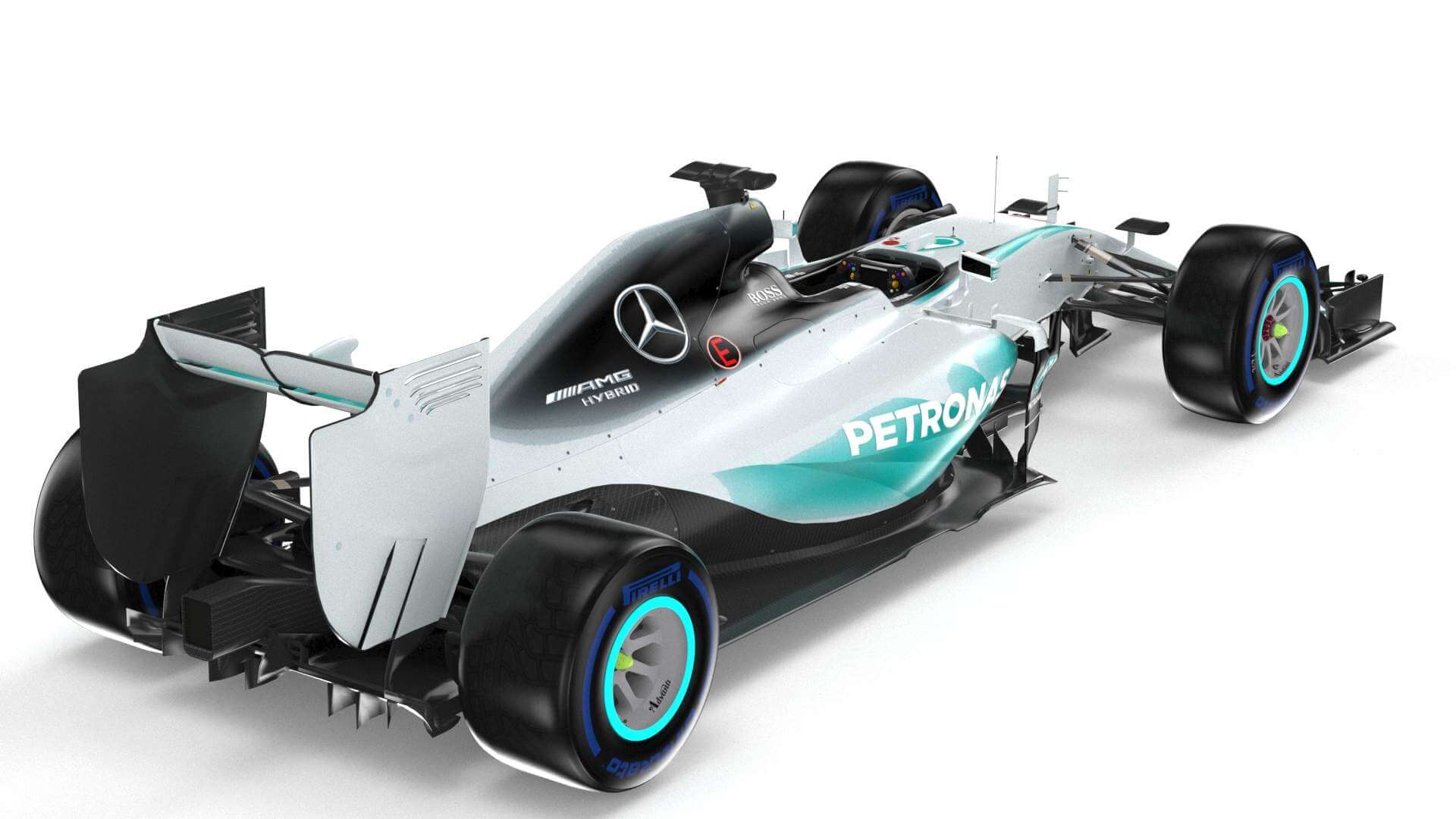Mercedes W07 F1 Race Car - 3D Model by Cactus3D
