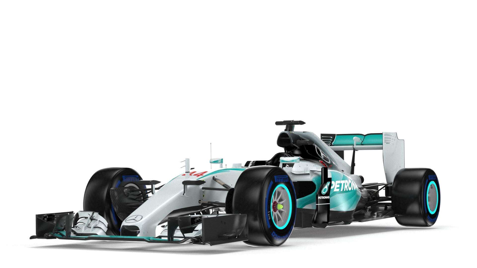 Mercedes W07 F1 Race Car - 3D Model by Cactus3D