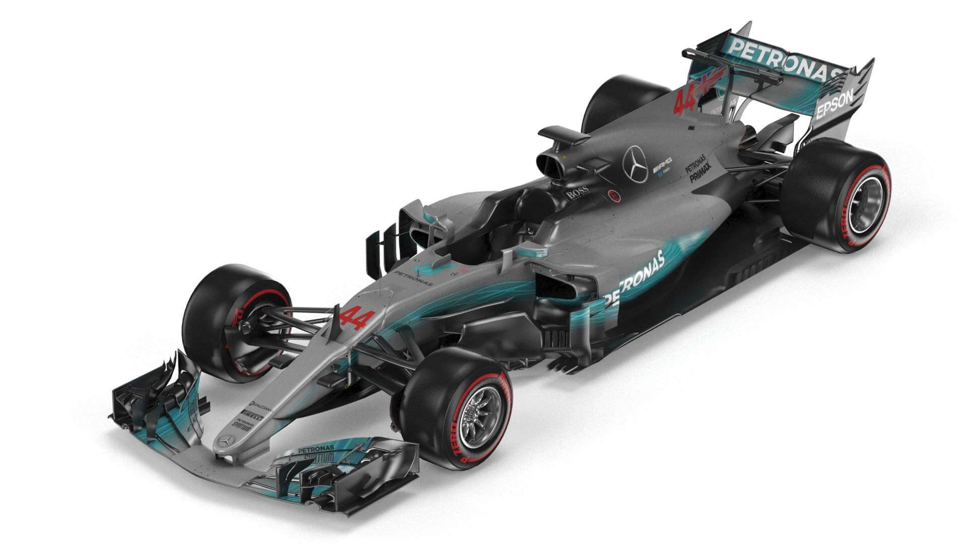 Mercedes W08 F1 Race Car - 3D Model by Cactus3D