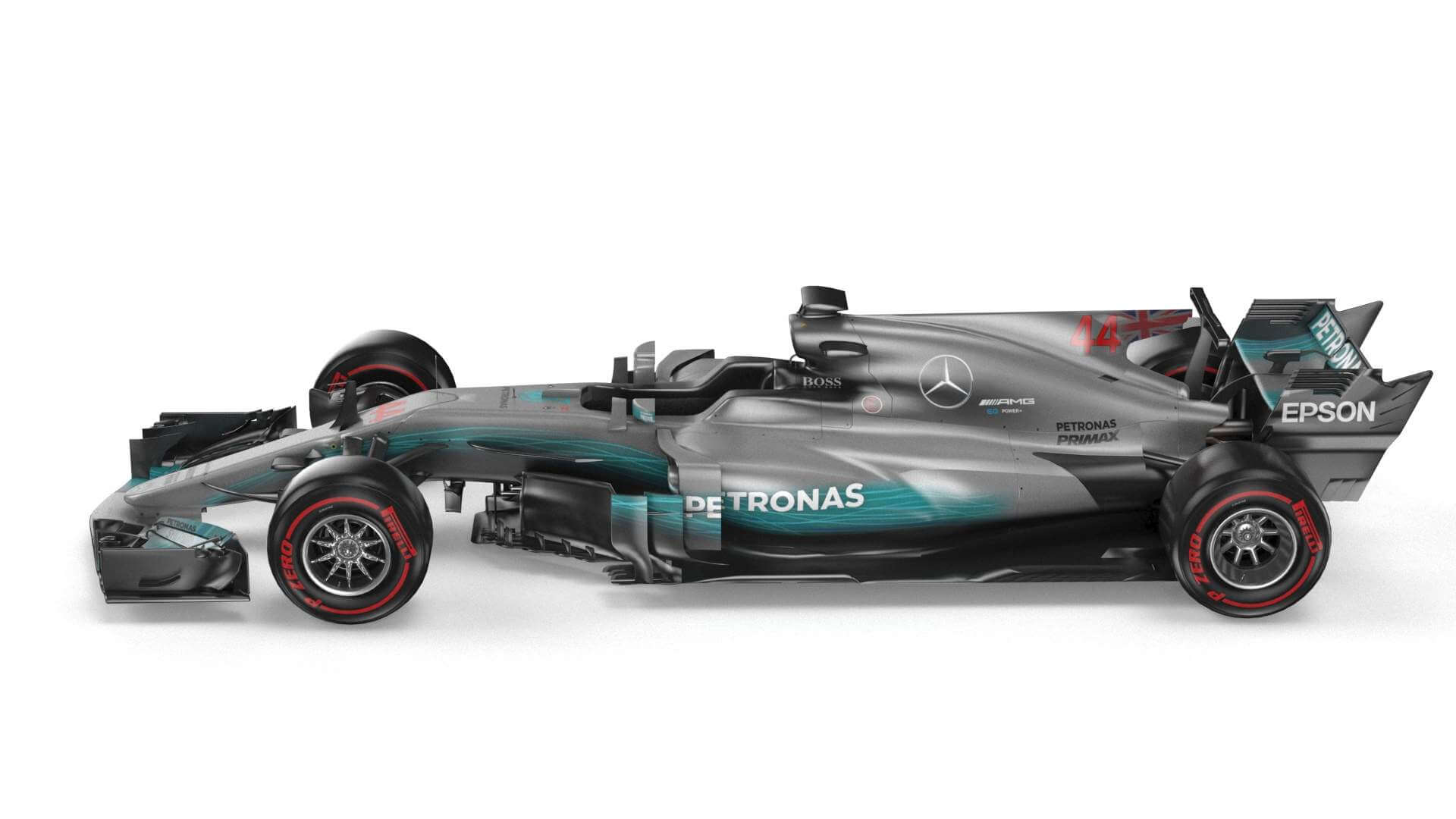 Mercedes W08 F1 Race Car - 3D Model by Cactus3D