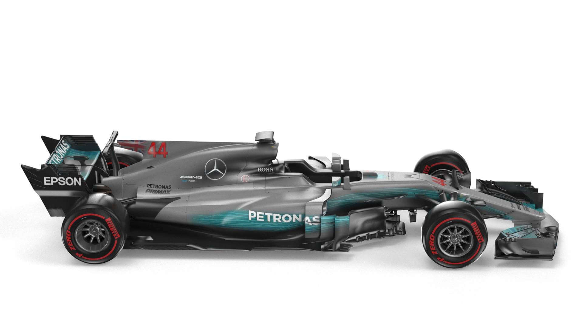 Mercedes W08 F1 Race Car - 3D Model by Cactus3D