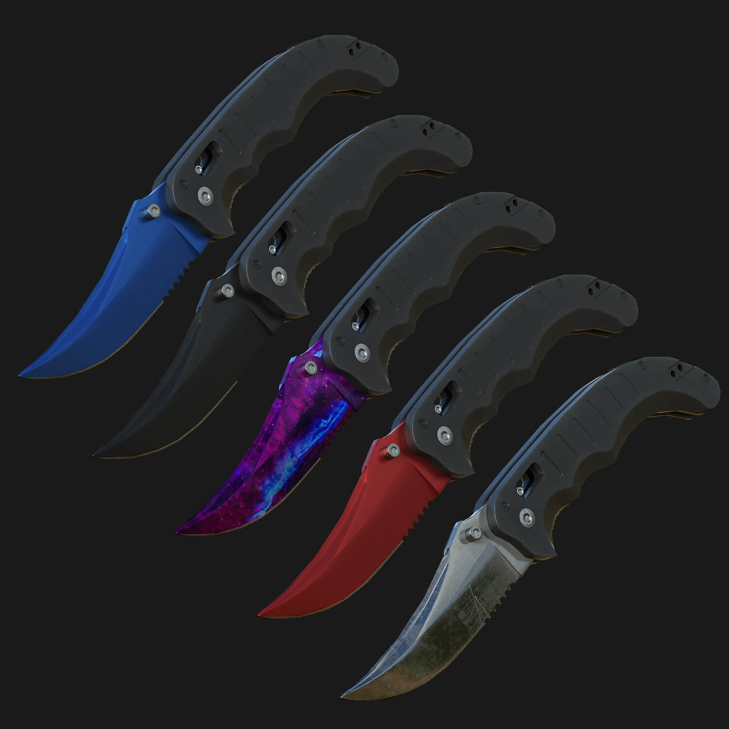 Military Knives Pack - 3D Model by Cactus3D