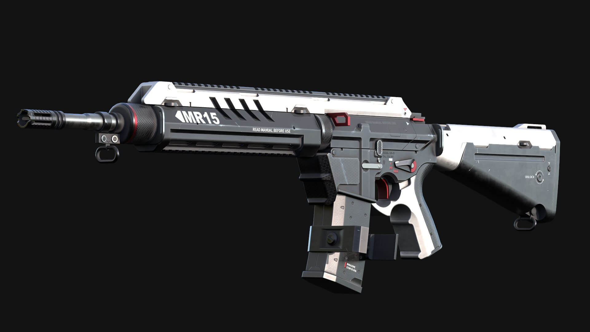 MR.15 Assault Rifle - 3D Model by Cactus3D