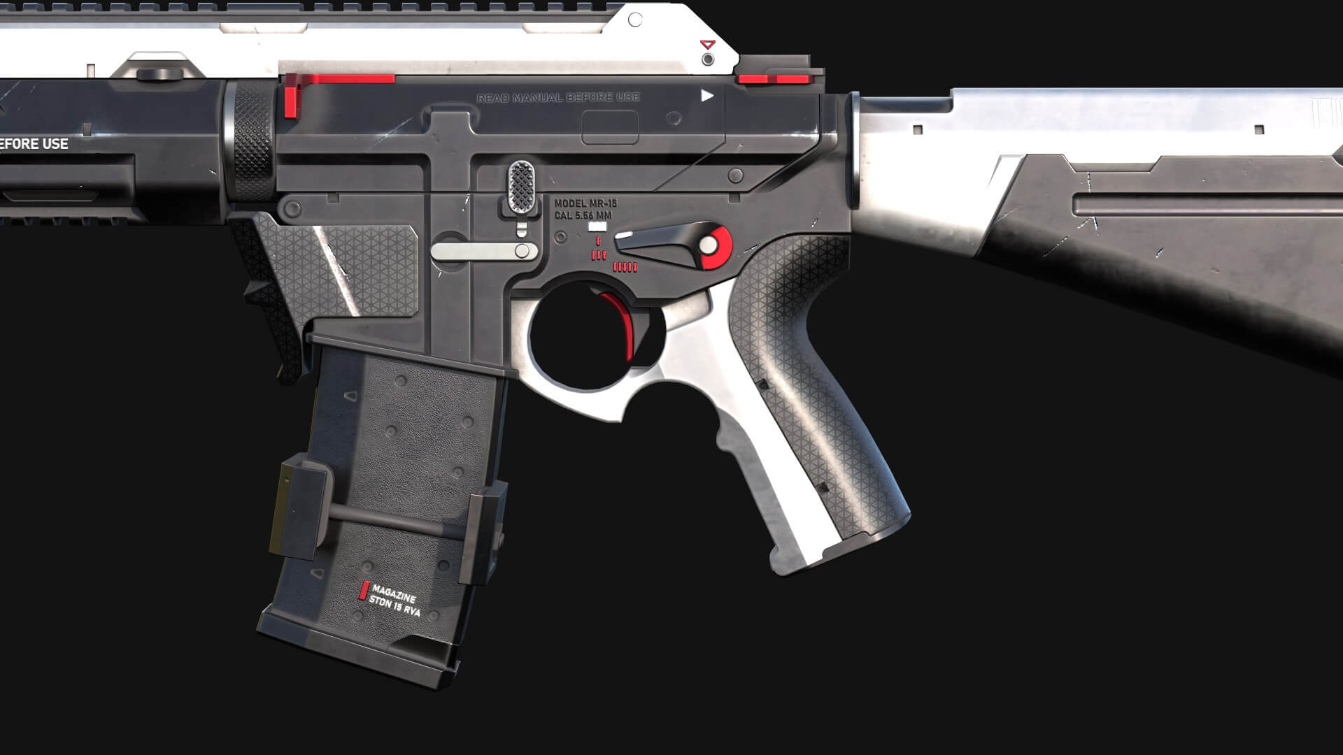 MR.15 Assault Rifle - 3D Model by Cactus3D