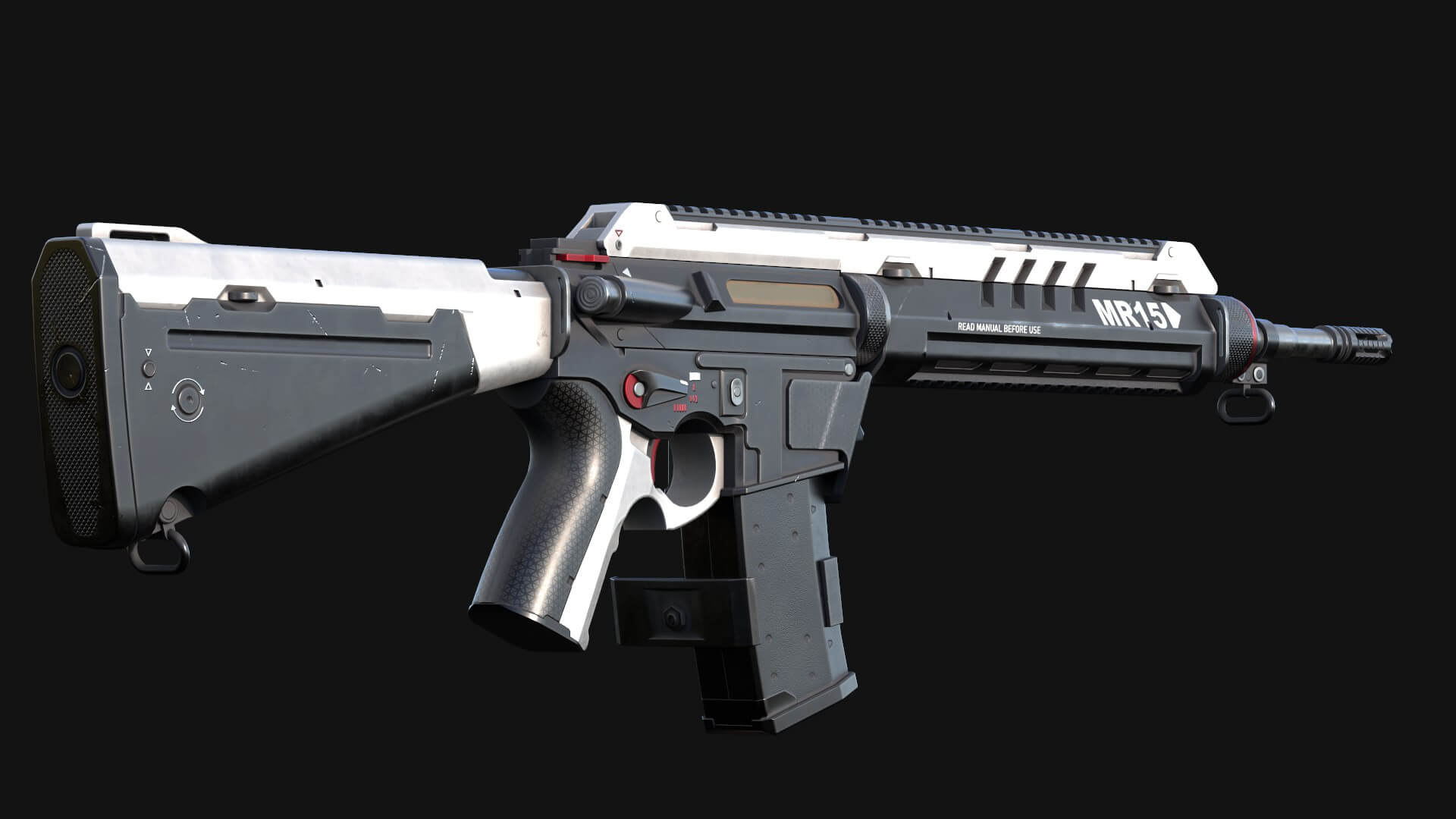 MR.15 Assault Rifle - 3D Model by Cactus3D