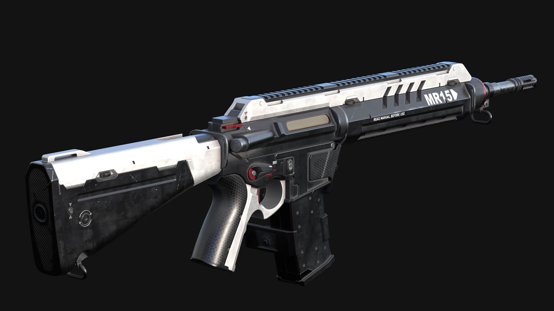 MR.15 Assault Rifle - 3D Model by Cactus3D