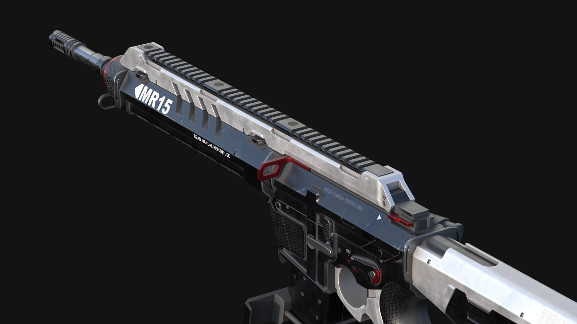 MR.15 Assault Rifle - 3D Model by Cactus3D