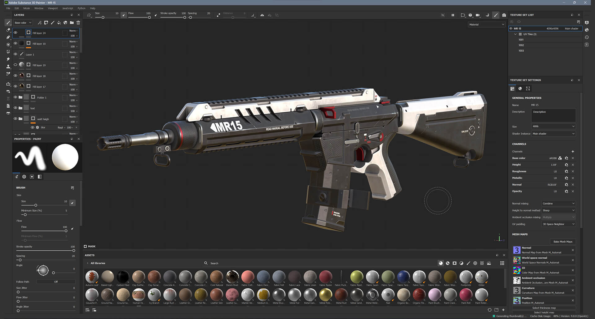 MR.15 Assault Rifle - 3D Model by Cactus3D