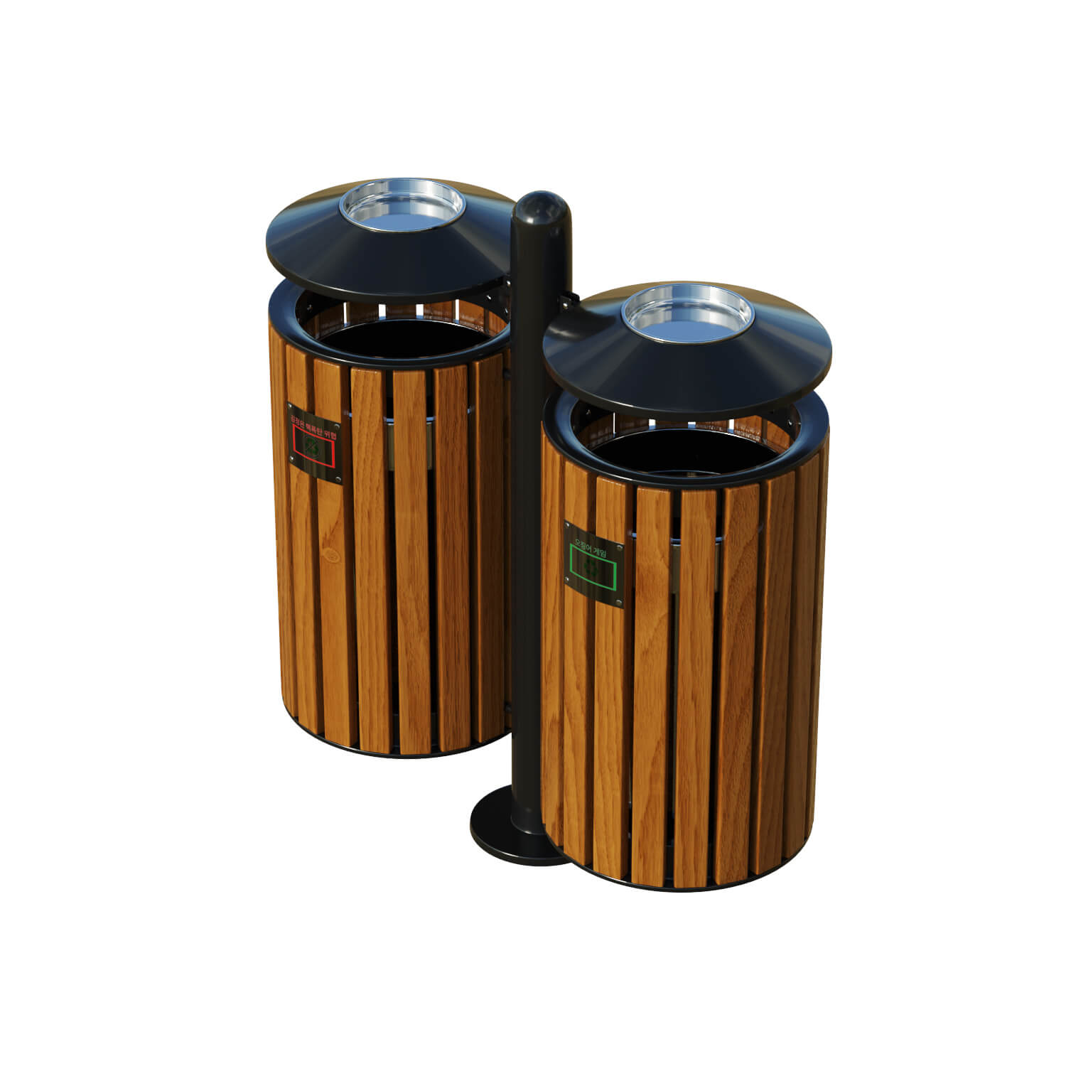Outdoor Trash Bins 01 - 3D Model by Cactus3D