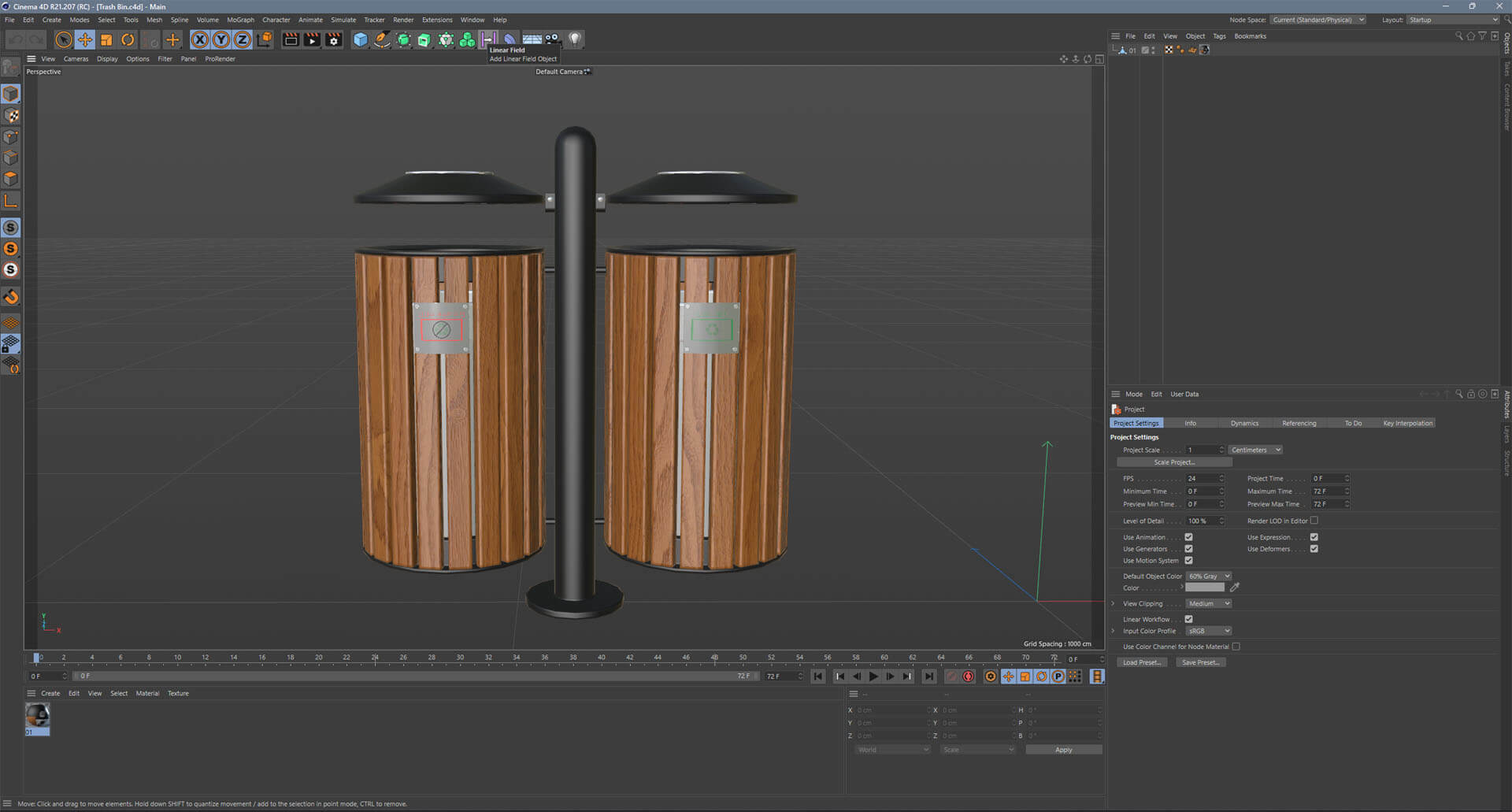 Outdoor Trash Bins 01 - 3D Model by Cactus3D