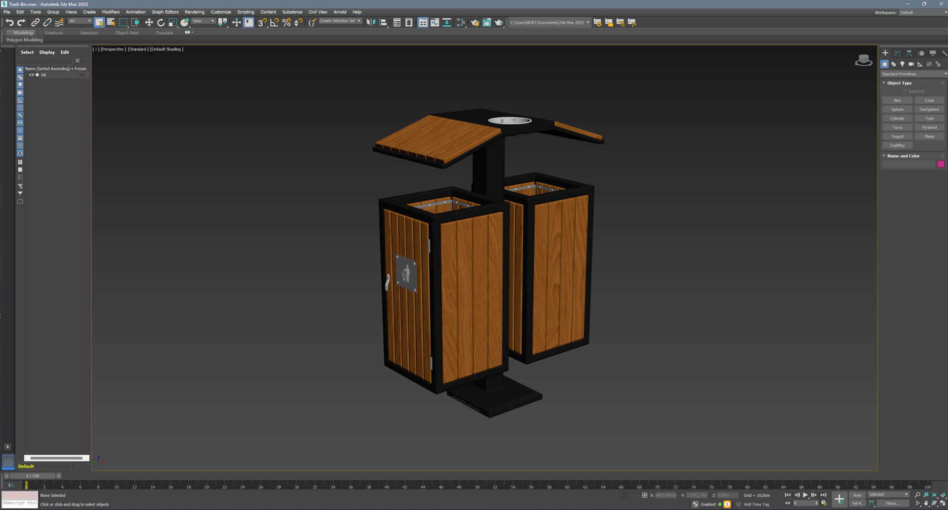Outdoor Trash Bins 04 - 3D Model by Cactus3D