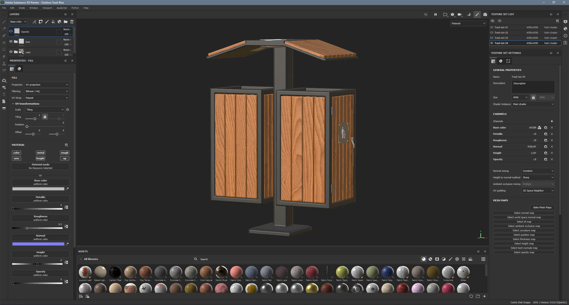 Outdoor Trash Bins 04 - 3D Model by Cactus3D