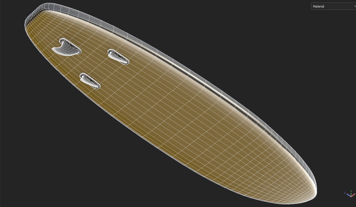 Paddle Board 4 Colors Collection - 3D Model by Cactus3D