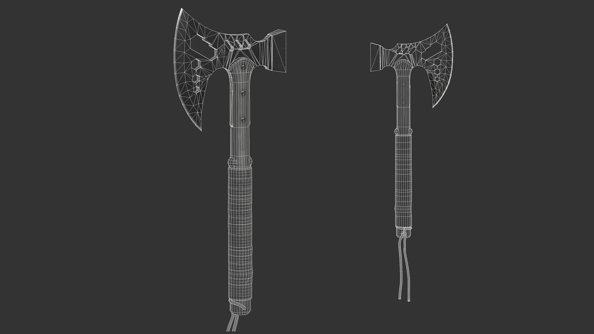 PBR Tactical Ax Low Poly 3D Model by Cactus3D