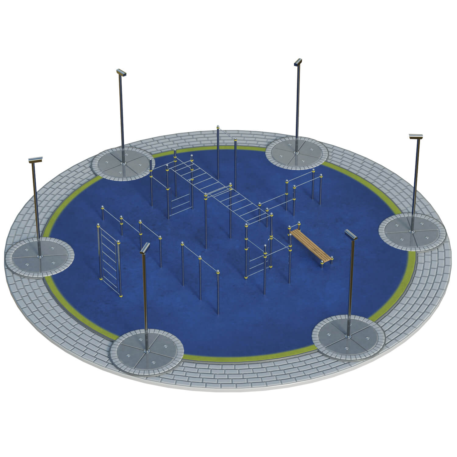 Playground Low Poly 3D Model by Cactus3D