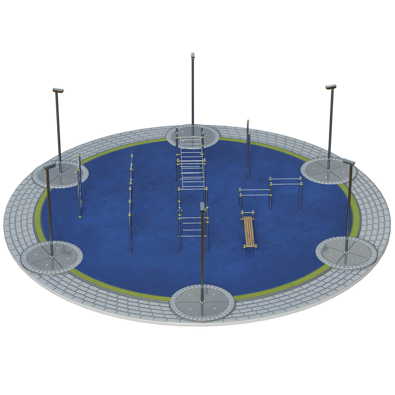Playground Low Poly 3D Model by Cactus3D