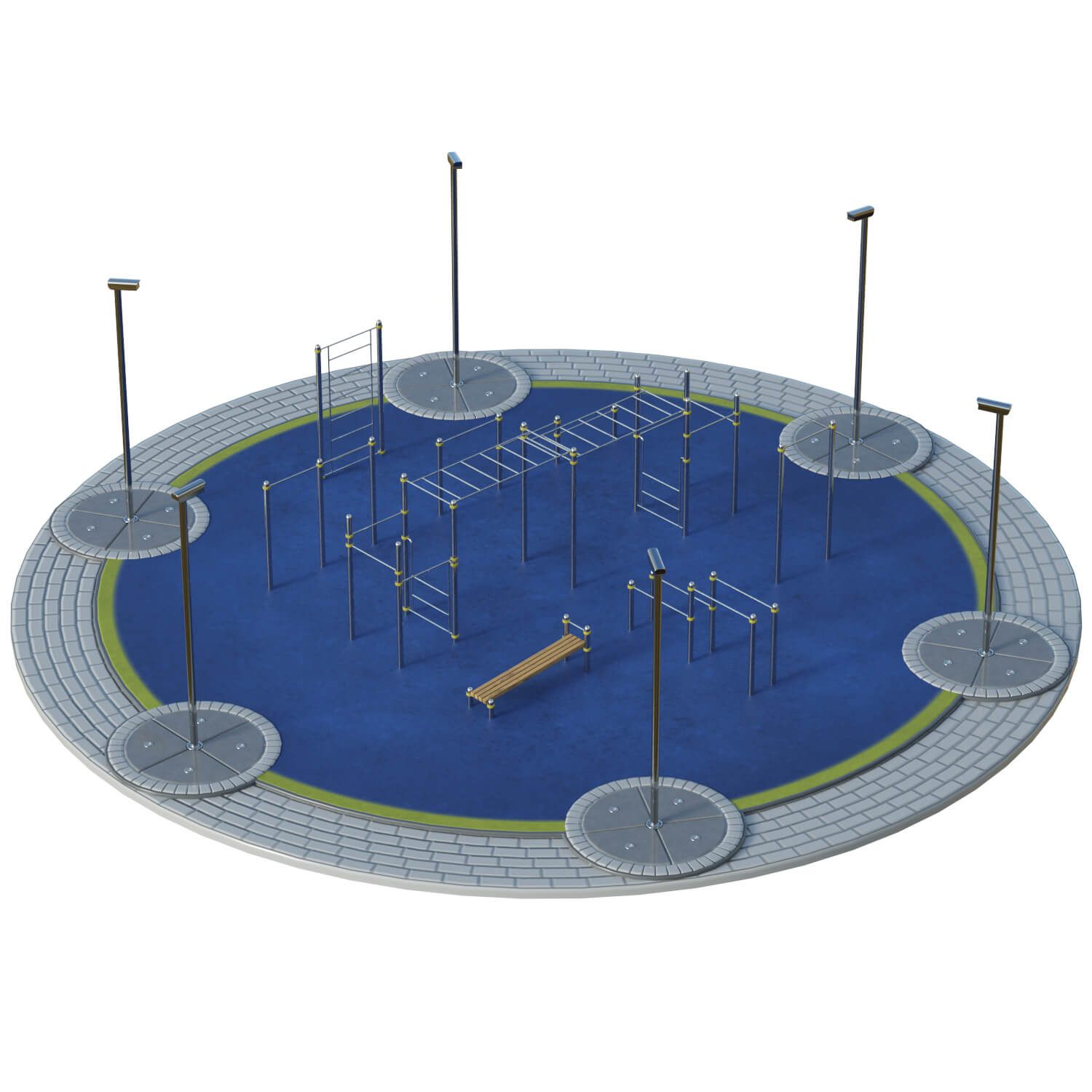 Playground Low Poly 3D Model by Cactus3D