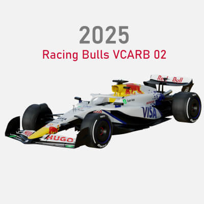 F1 Racing Bulls Vcarb 02 2025 - 3D Model by Cactus3D