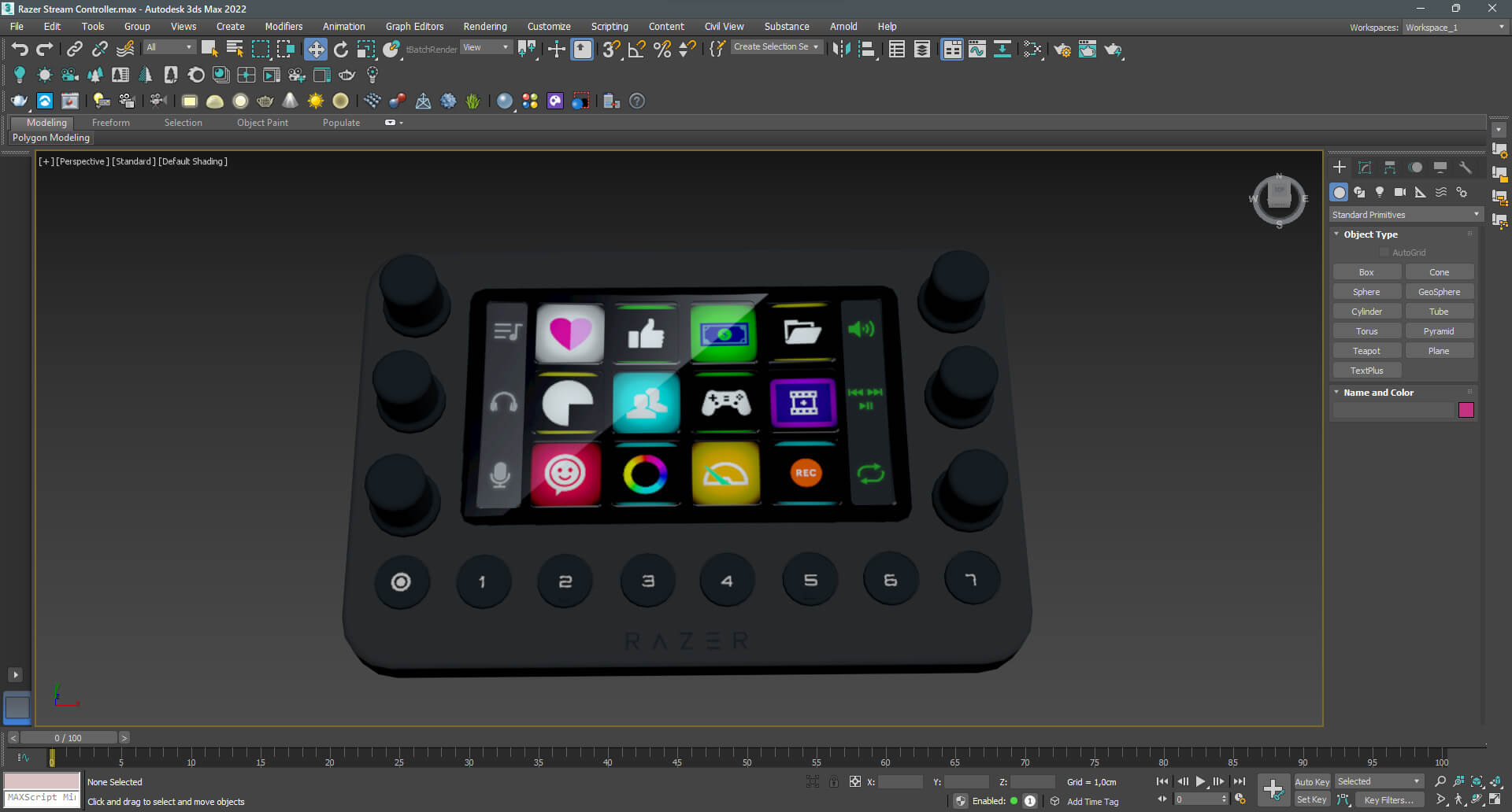 Razer Stream Controller - 3D Model by Cactus3D