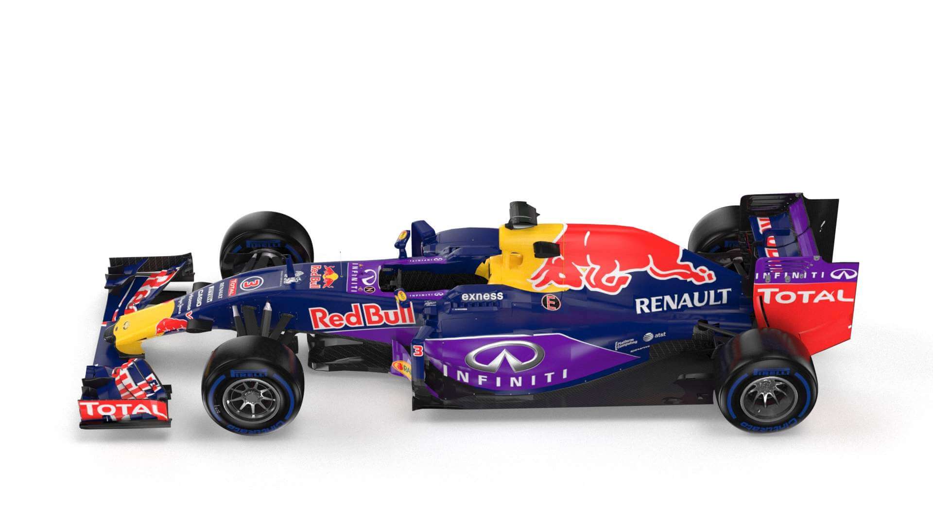 Red Bull RB11 F1 Race Car - 3D Model by Cactus3D