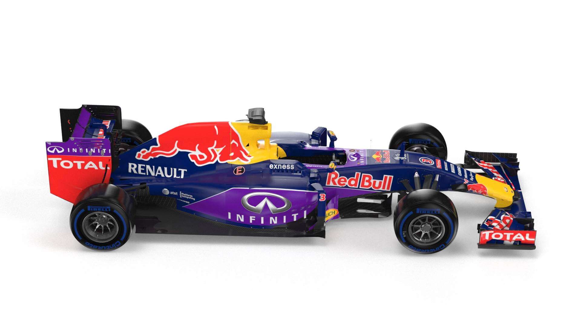 Red Bull RB11 F1 Race Car - 3D Model by Cactus3D