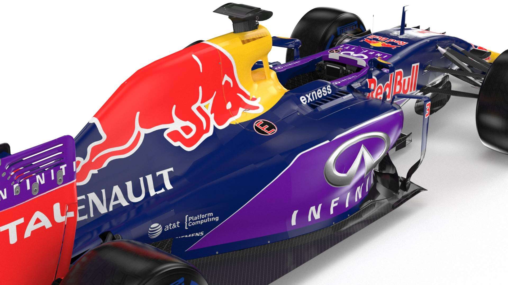 Red Bull RB11 F1 Race Car - 3D Model by Cactus3D