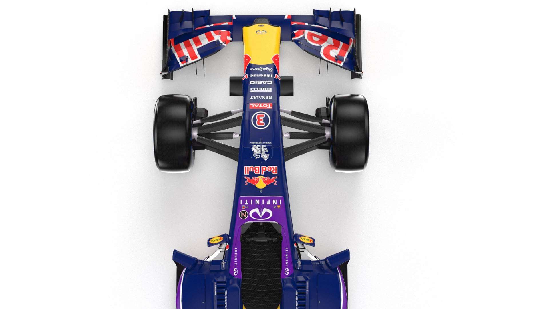 Red Bull RB11 F1 Race Car - 3D Model by Cactus3D