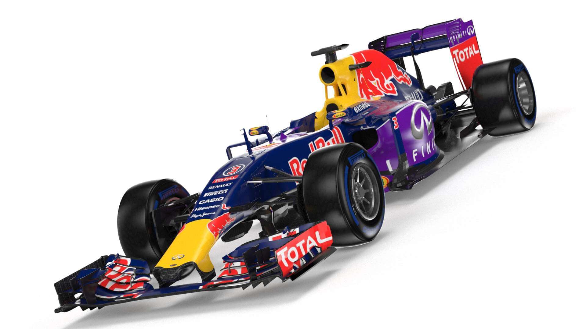 Red Bull RB11 F1 Race Car - 3D Model by Cactus3D