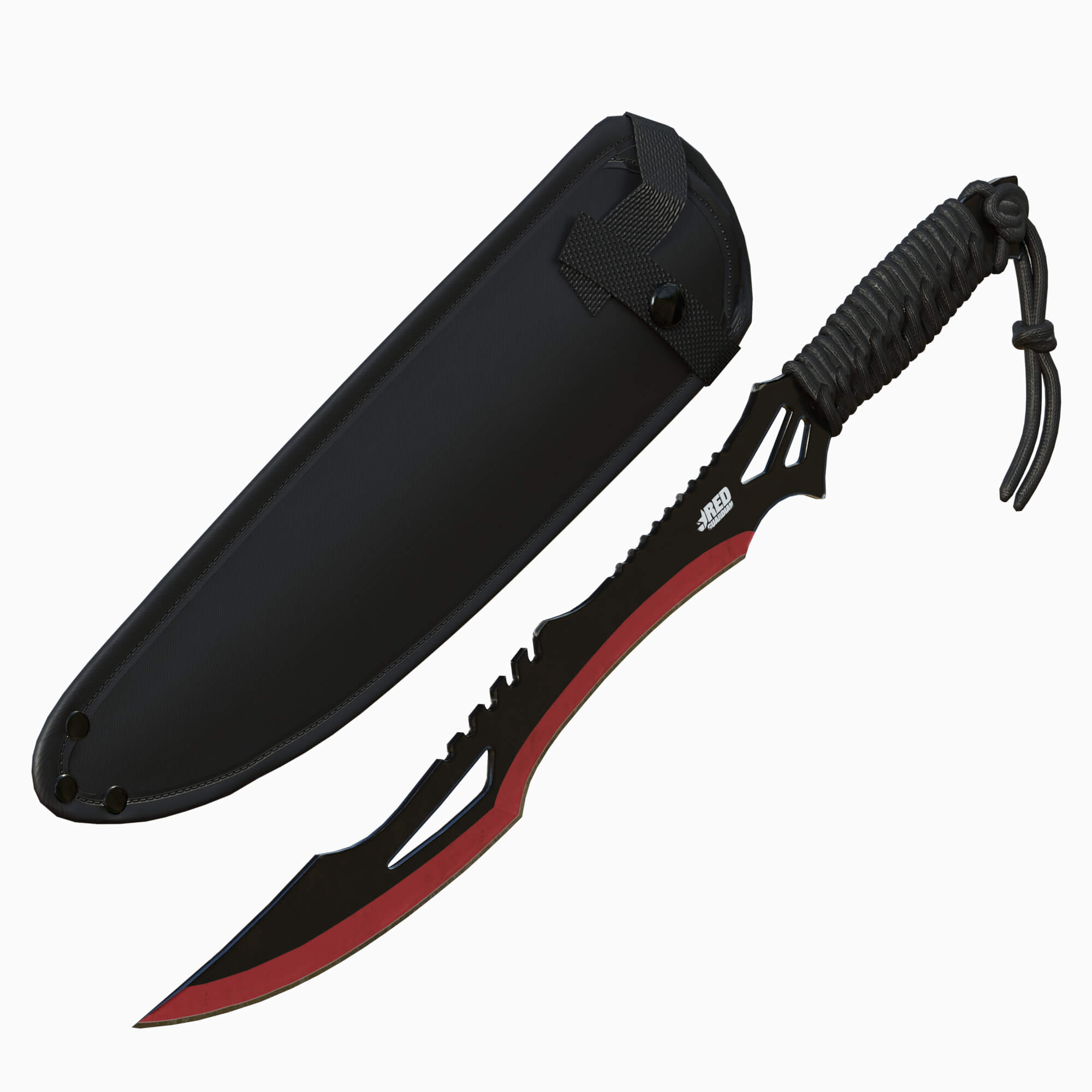 Red Guardian Twin Machete - 3D Model by Cactus3D