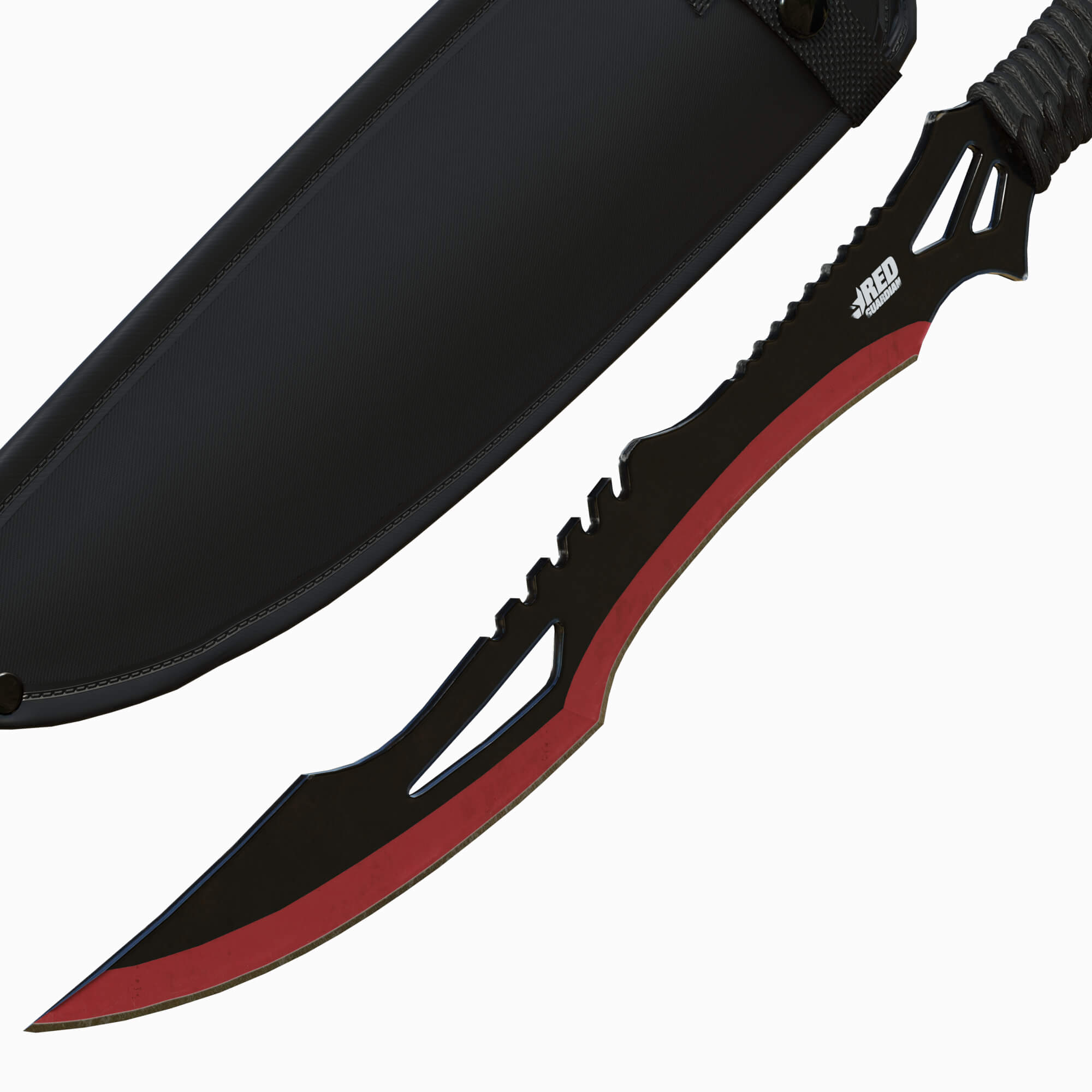 Red Guardian Twin Machete - 3D Model by Cactus3D