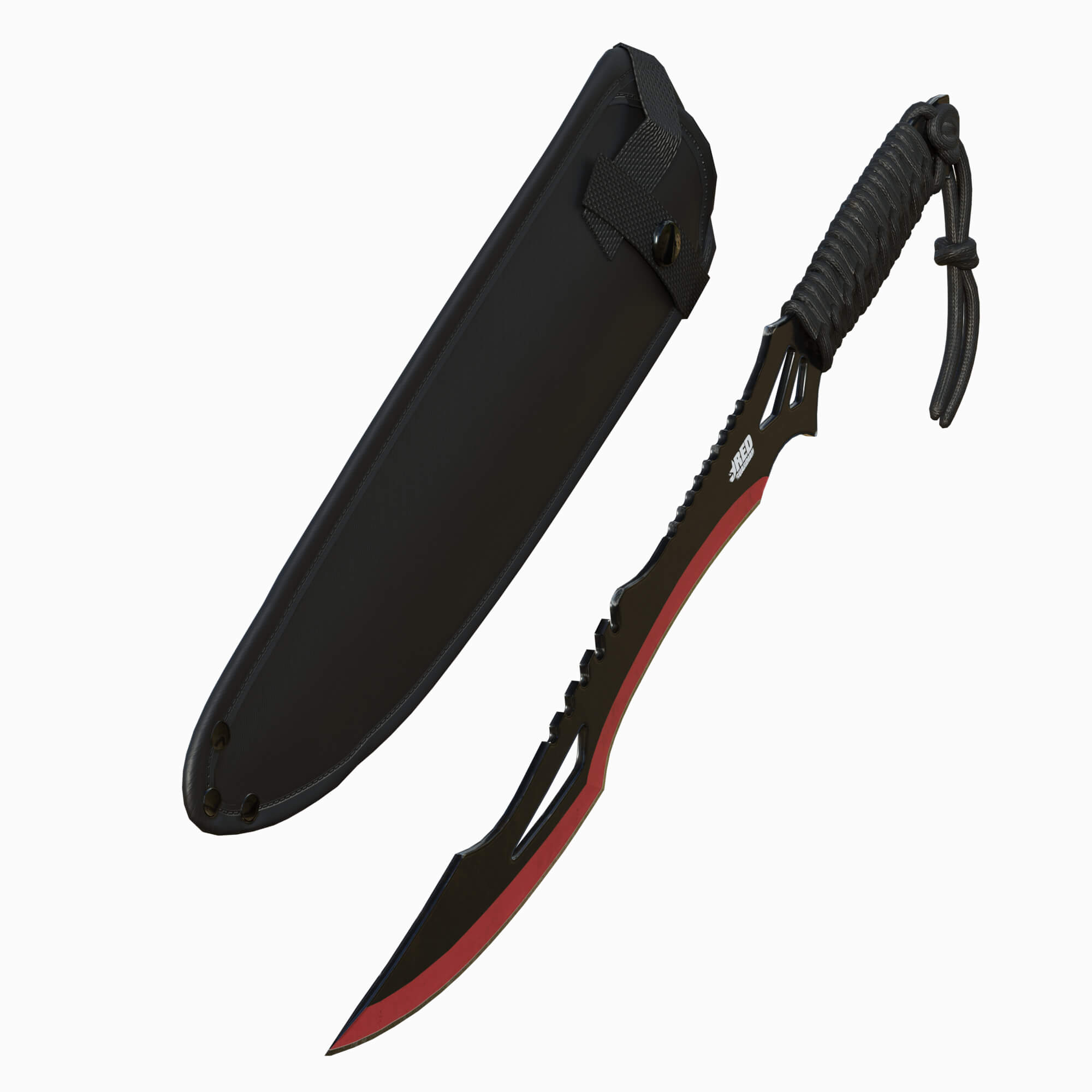 Red Guardian Twin Machete - 3D Model by Cactus3D