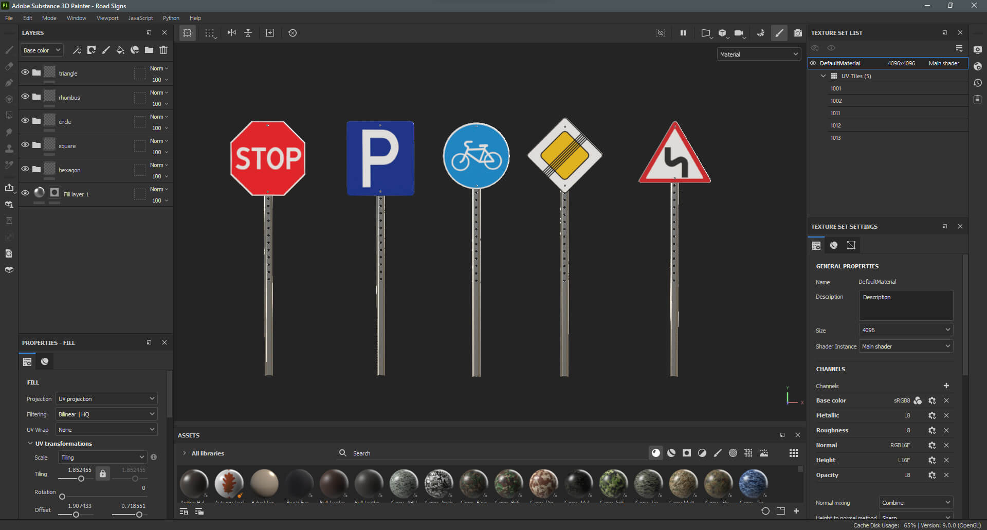 Road Signs Set 01 - 3D Model by Cactus3D