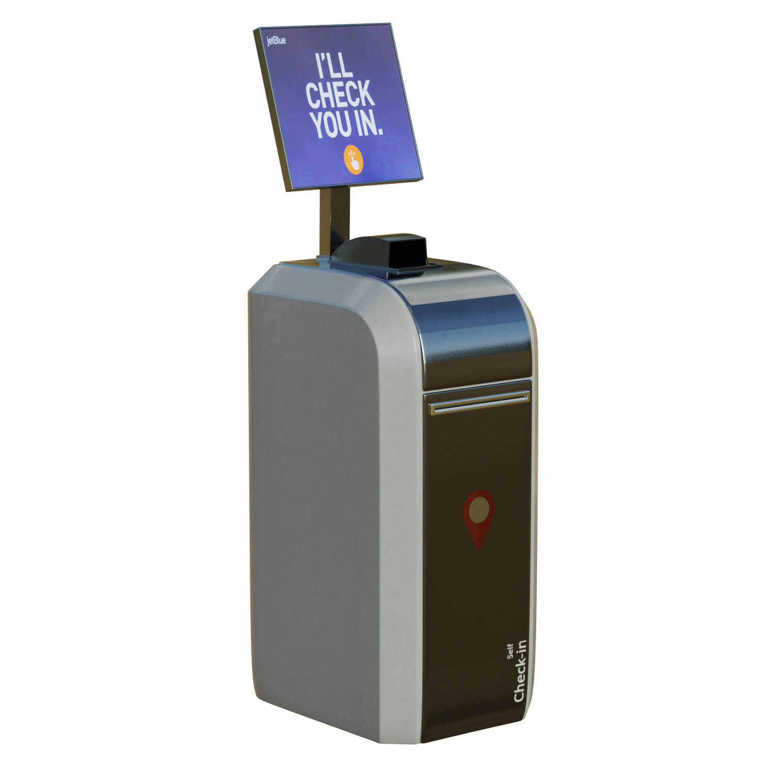 Self-Checkin Kiosk 3D Model by Cactus3D