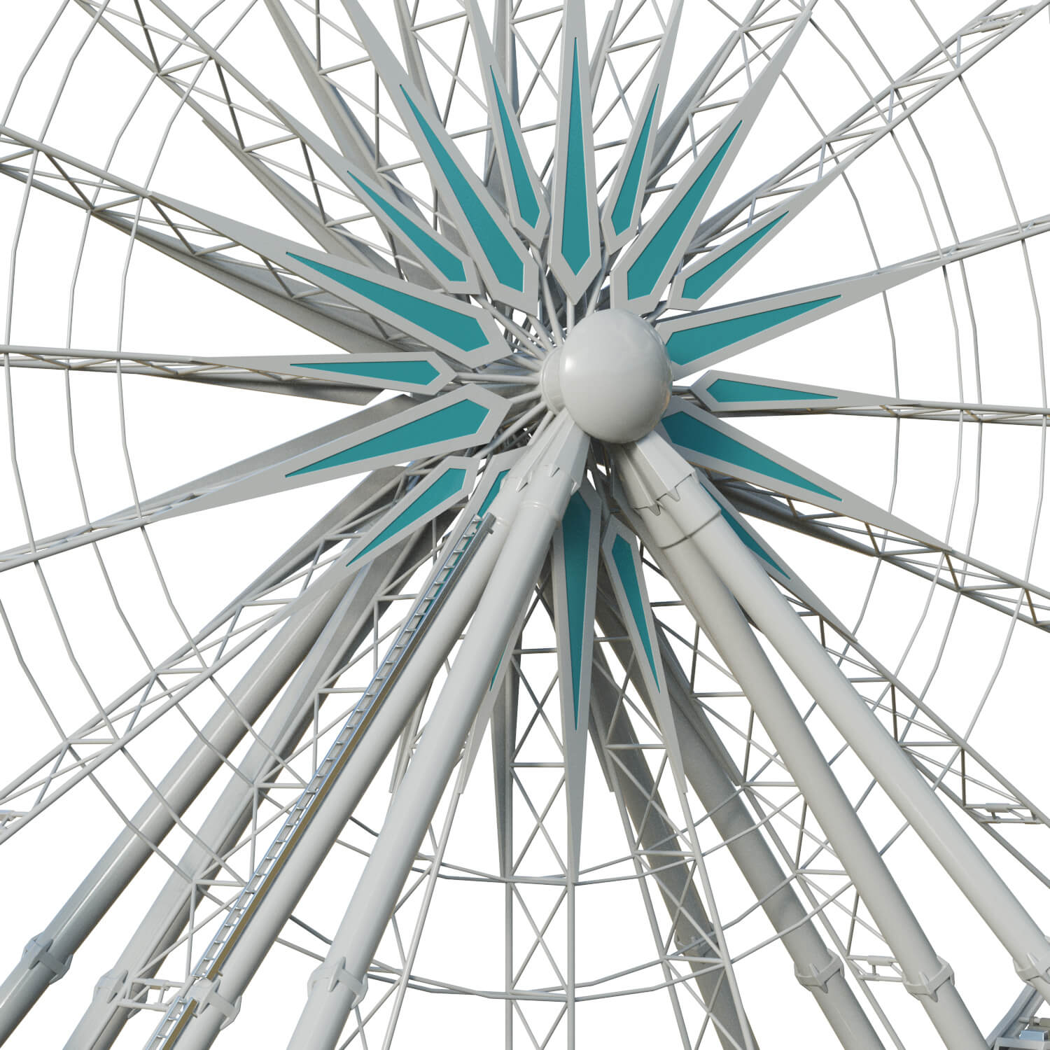 Sky Wheel Low Poly 3D Model by Cactus3D