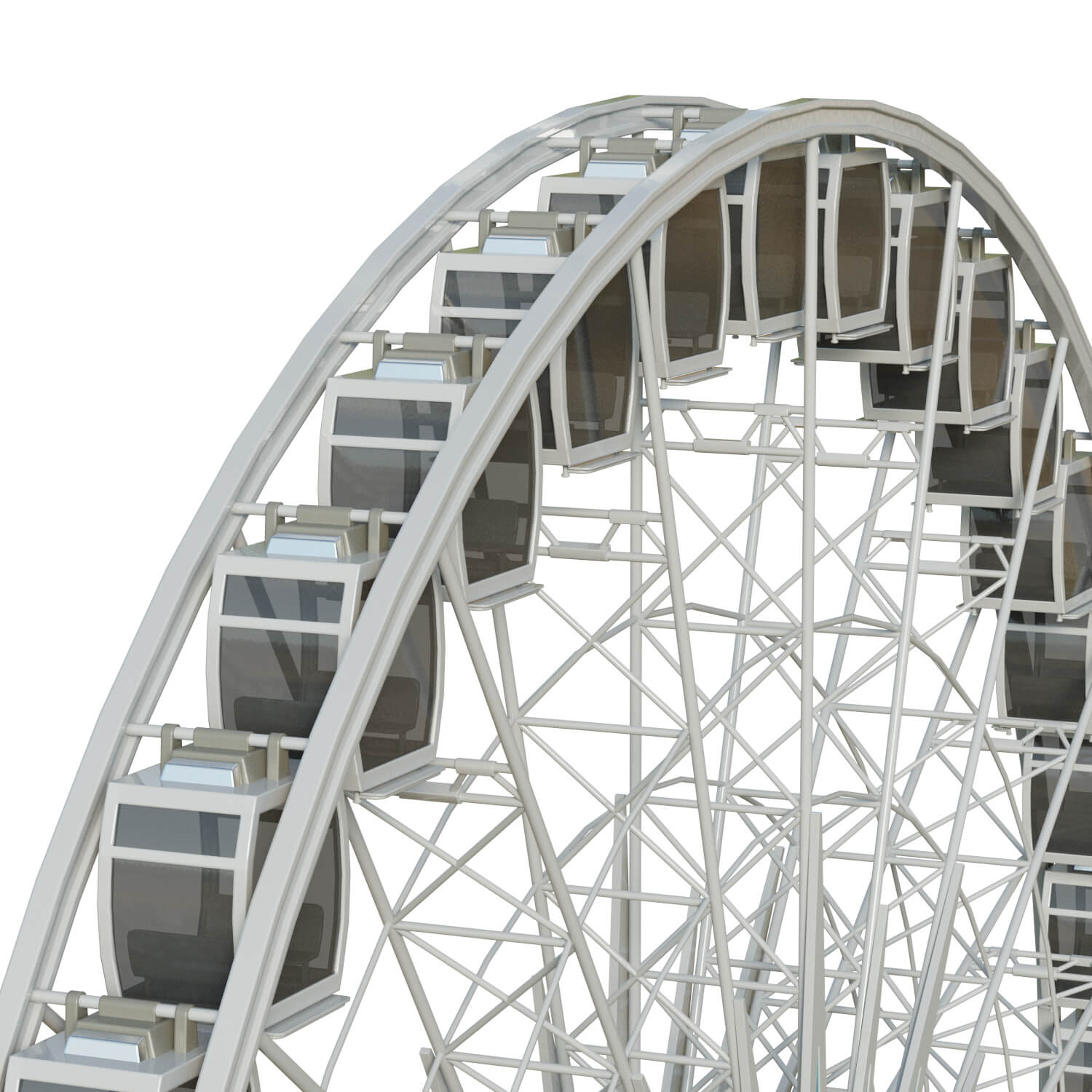 Sky Wheel Low Poly 3D Model by Cactus3D