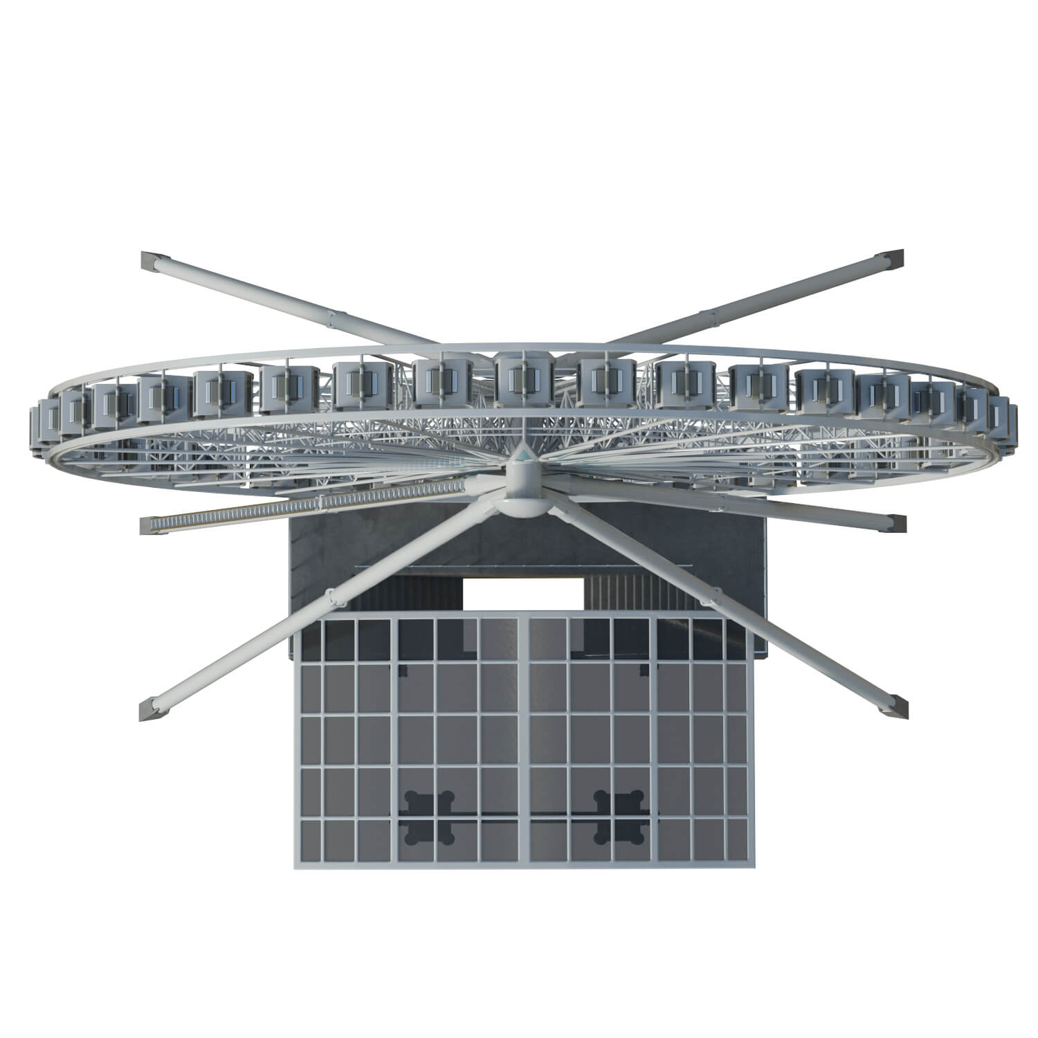 Sky Wheel Low Poly 3D Model by Cactus3D